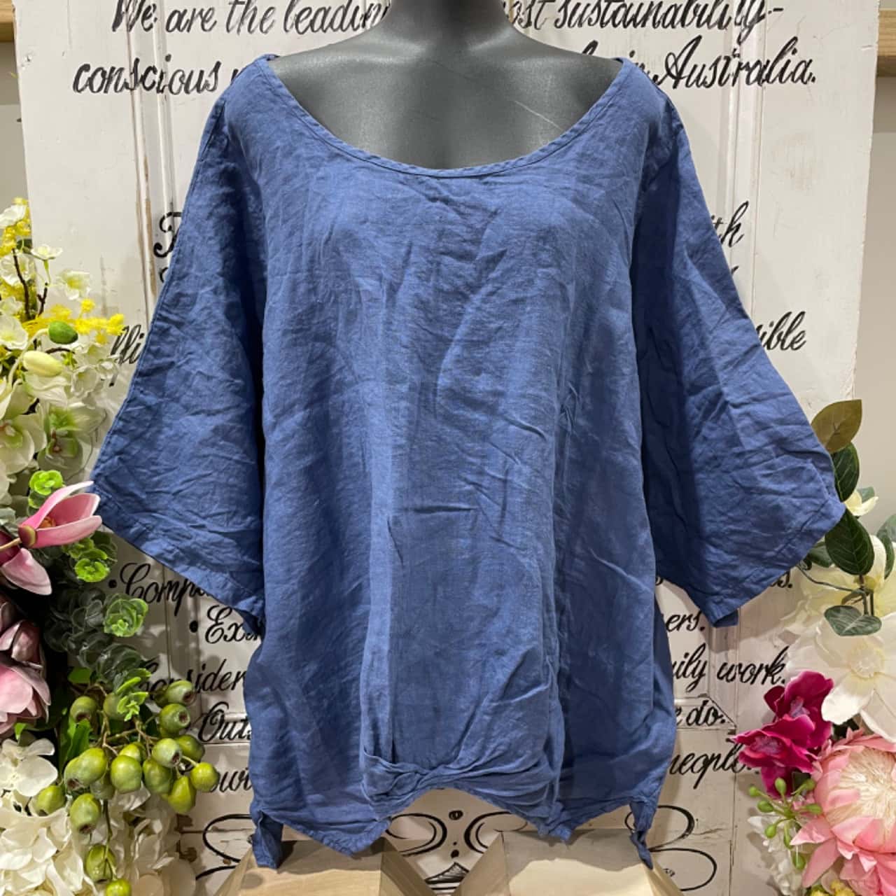 100% LINEN!! MADE IN ITALY!! GENISON STYLE BRAND!! Womens Size XL ...