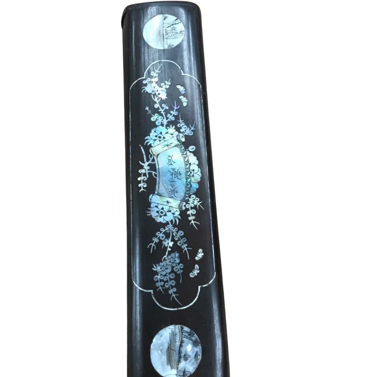 Mother of Pearl Chopstick Container with 10 sets of Silver tipped ...