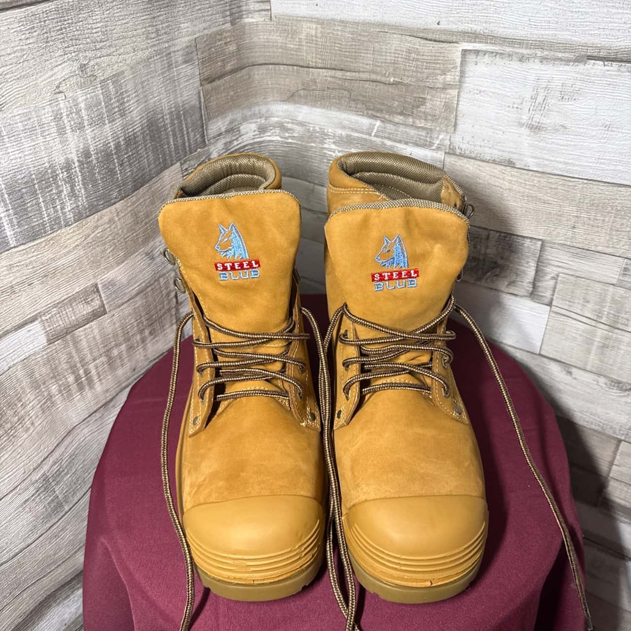 Steel Blue Mens Brown steel cap Boots(s)