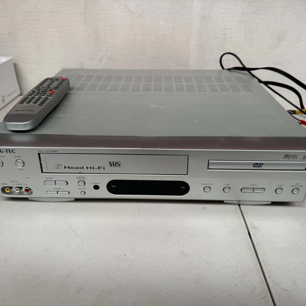 Vintage VHS / DVD player with remote