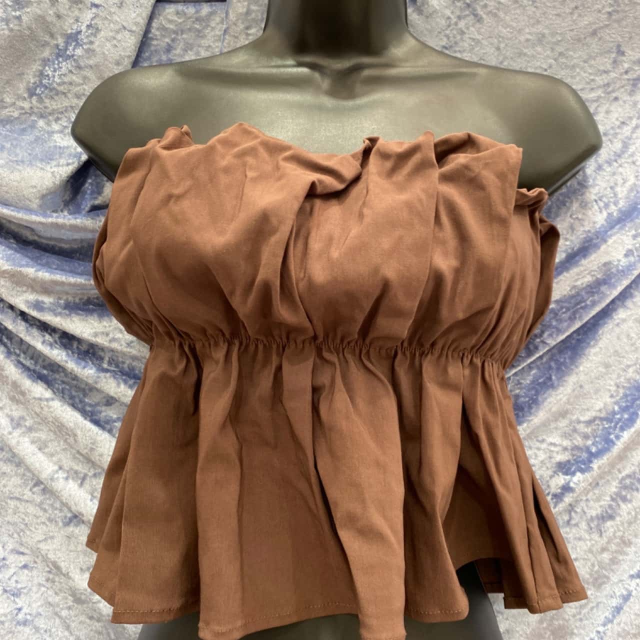 Glassons Womens Size 10 Brown Strapless Top