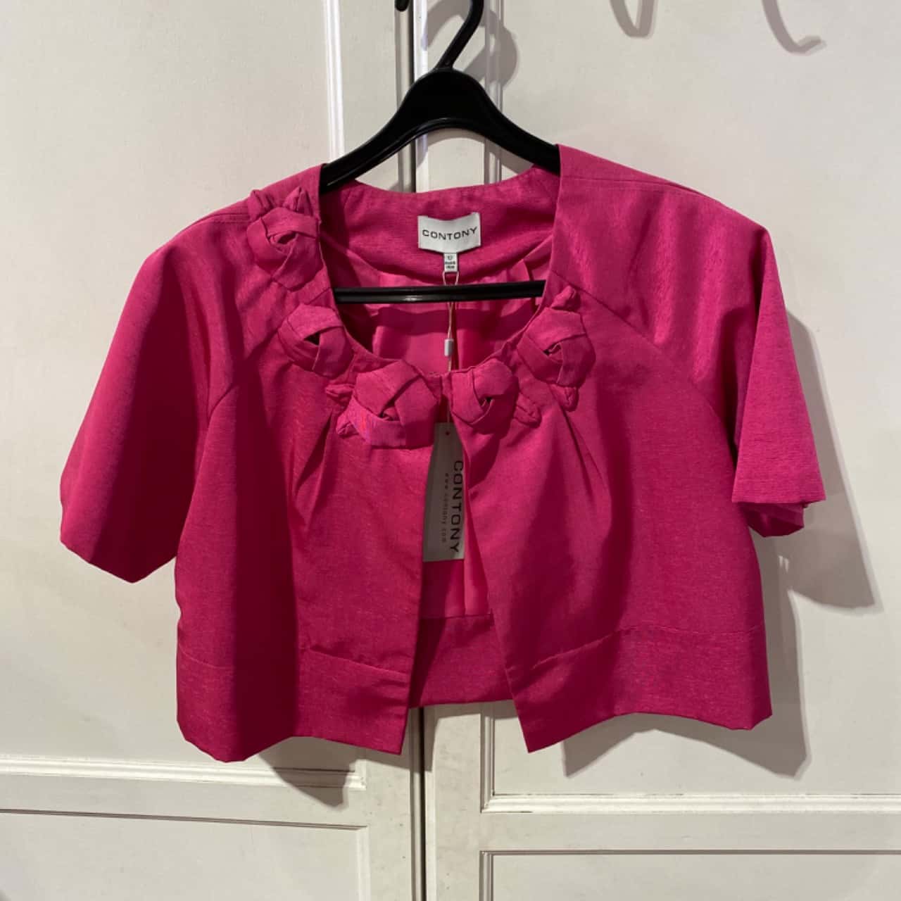 Contony Womens Size 12 Open Jacket Pink (s) - New With Tags | Salvos Stores