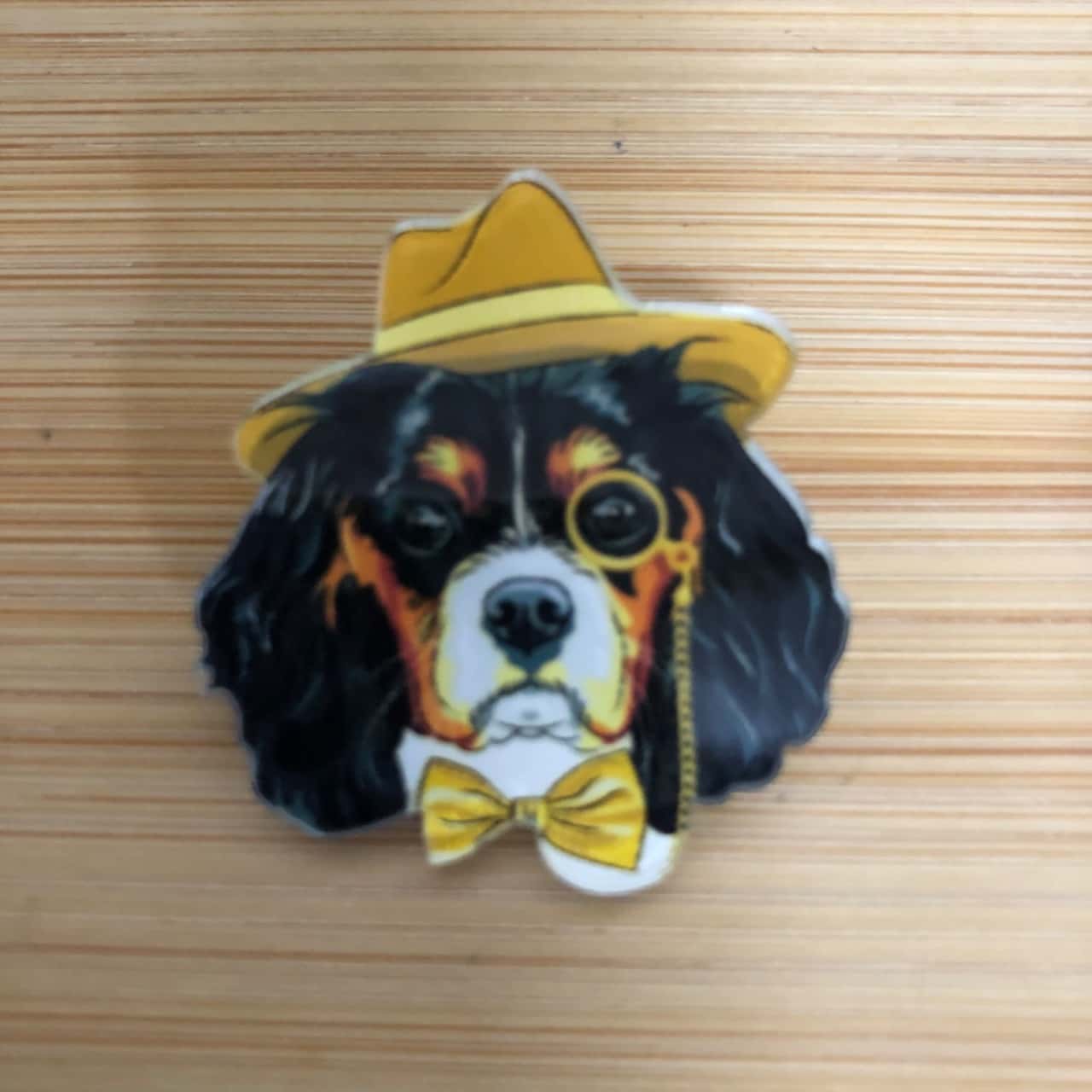 Hipster Cavalier King Charles Spaniel Brooch (s)