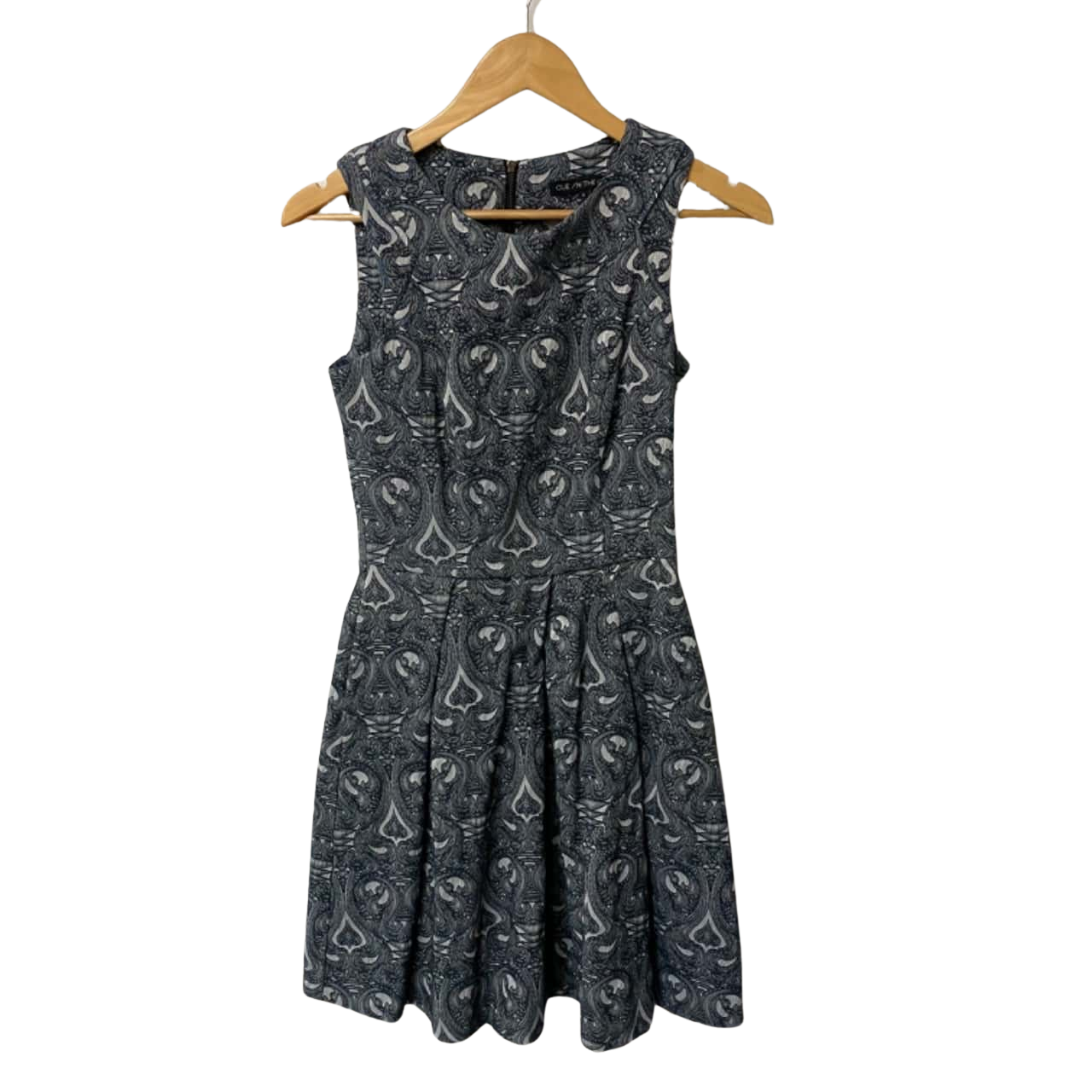 Cue Womens Size 6 Sleeveless Dress Blue / Pattern (s) - Used As New ...