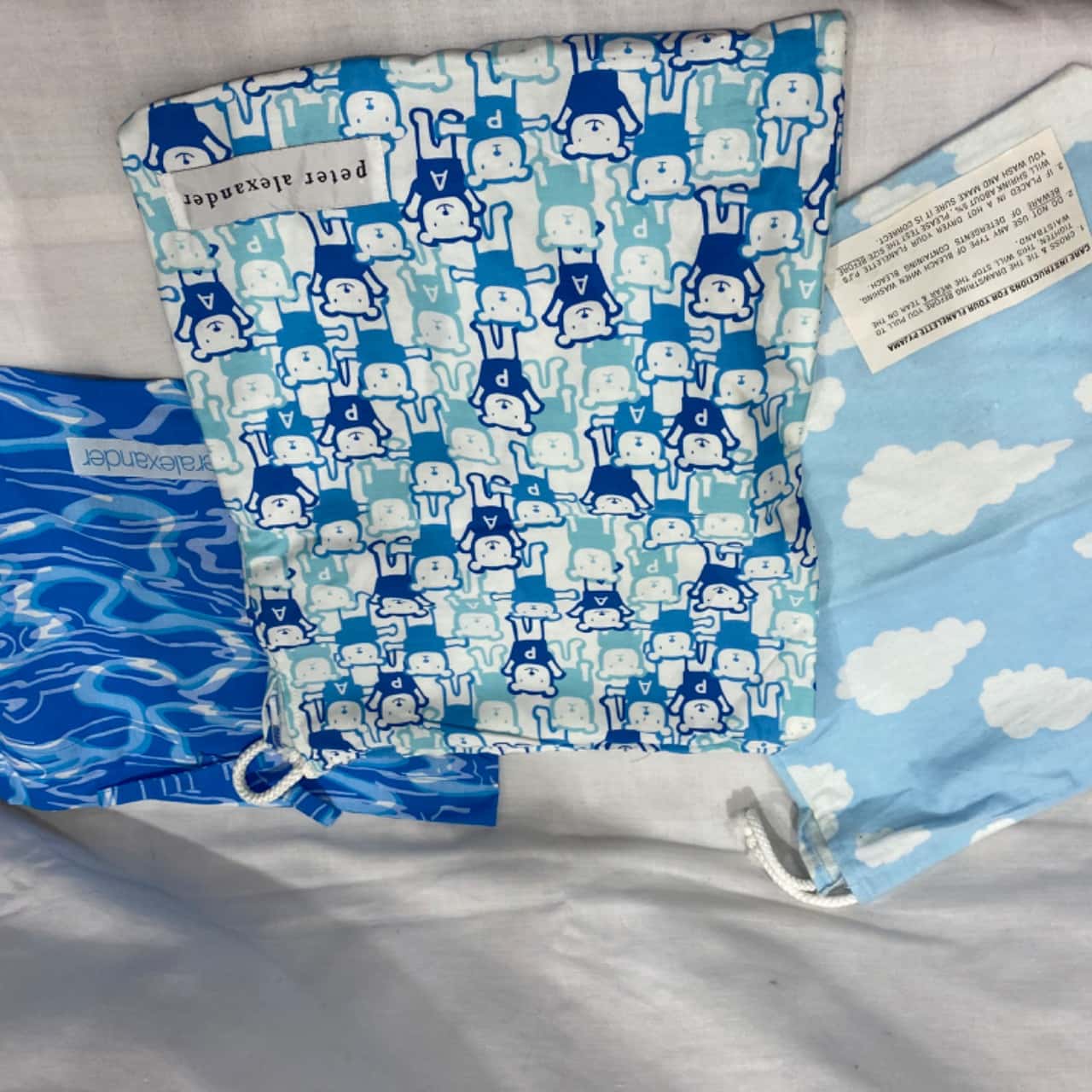 Peter Alexander Womens Pouch Bag Set Of 3 Blue (s)