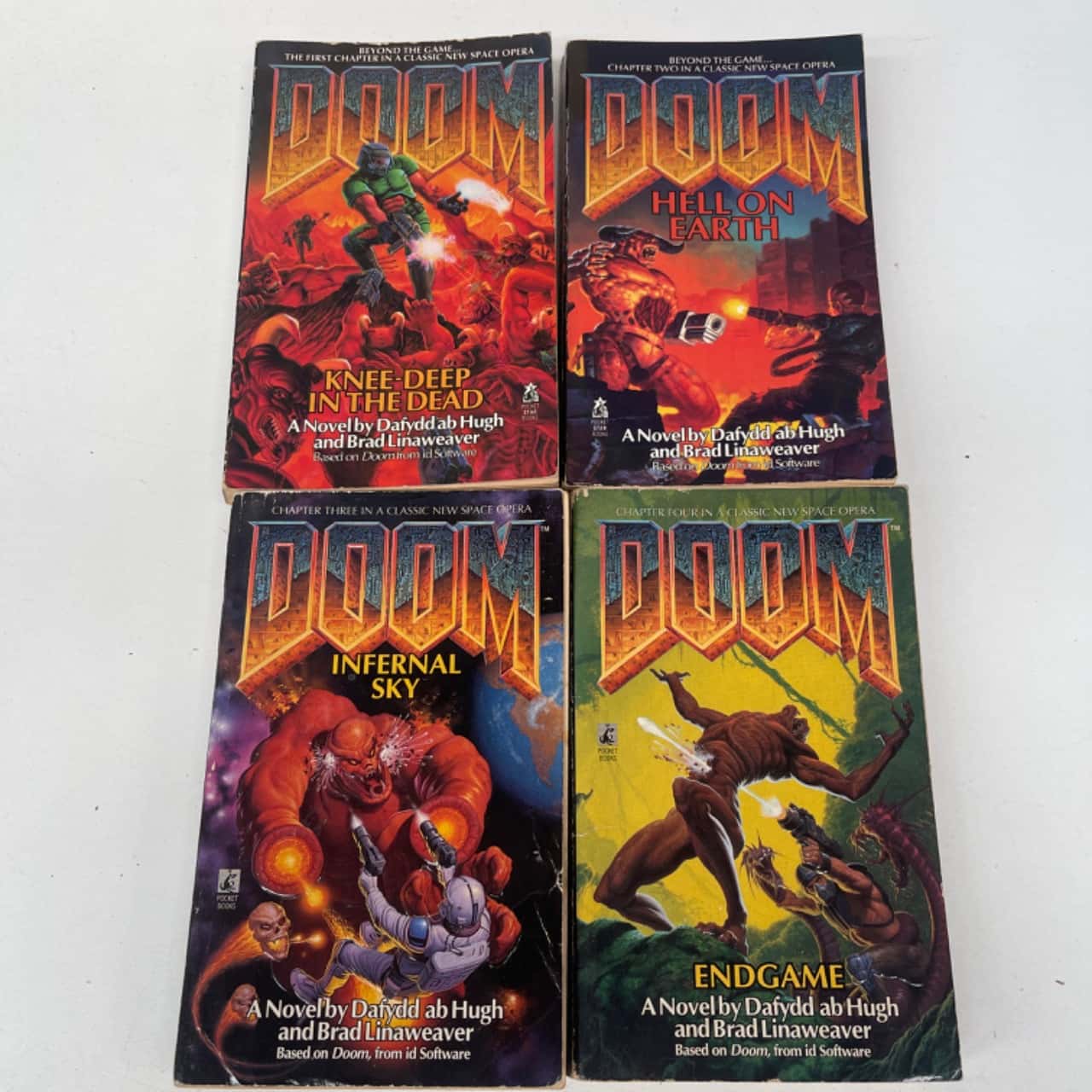 4 x vintage Doom novels (s)