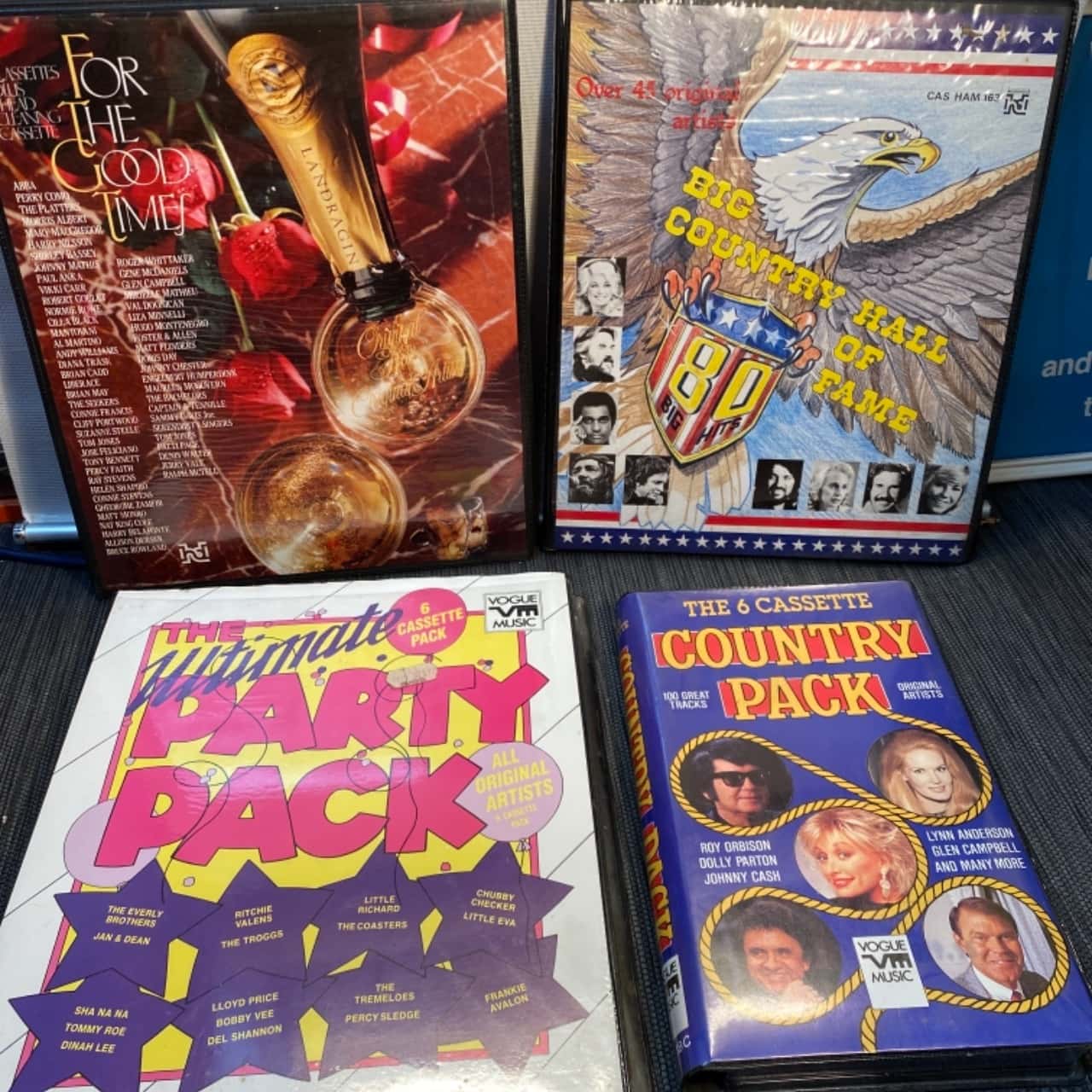 Cassette tape bundle 4x 70s