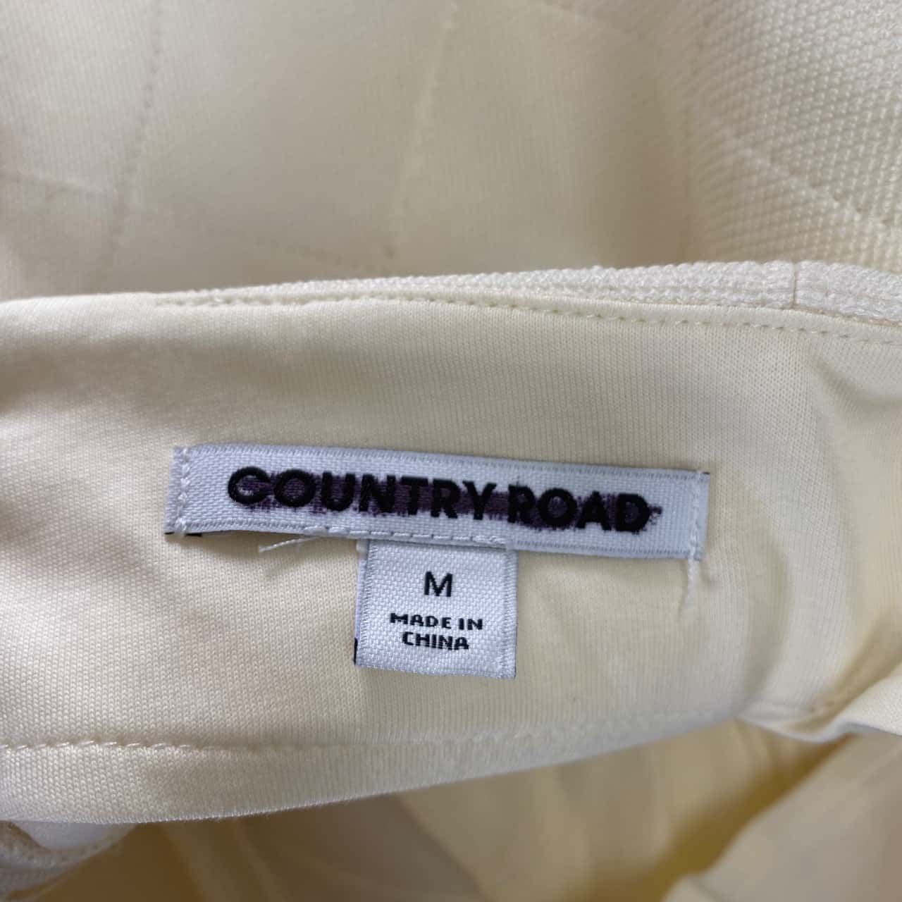 Country Road Cream Pencil Front Split Midi SKirt Size M