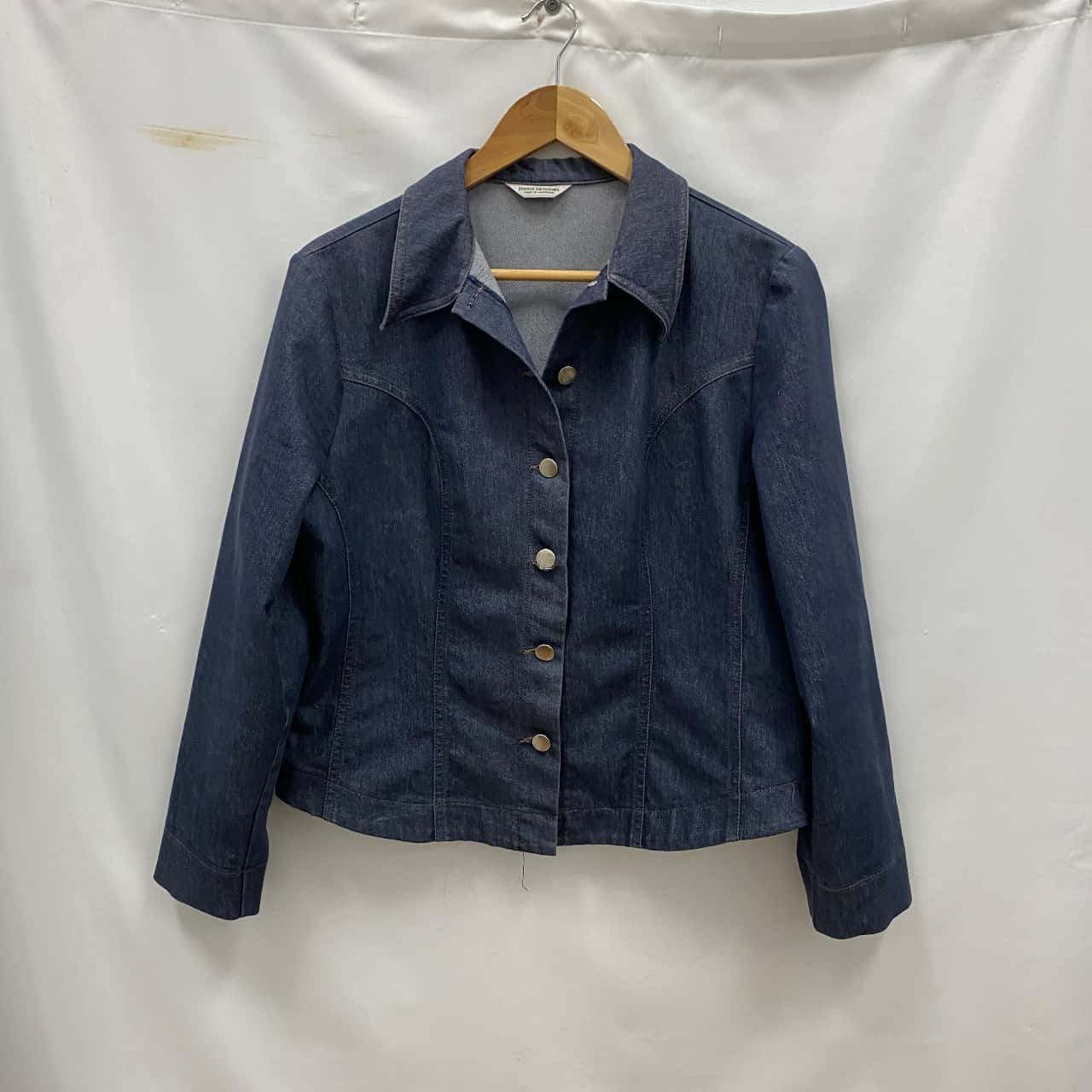 Postie Fashions Made In Australia Women's Top/Jacket Size L Navy Blue (s)