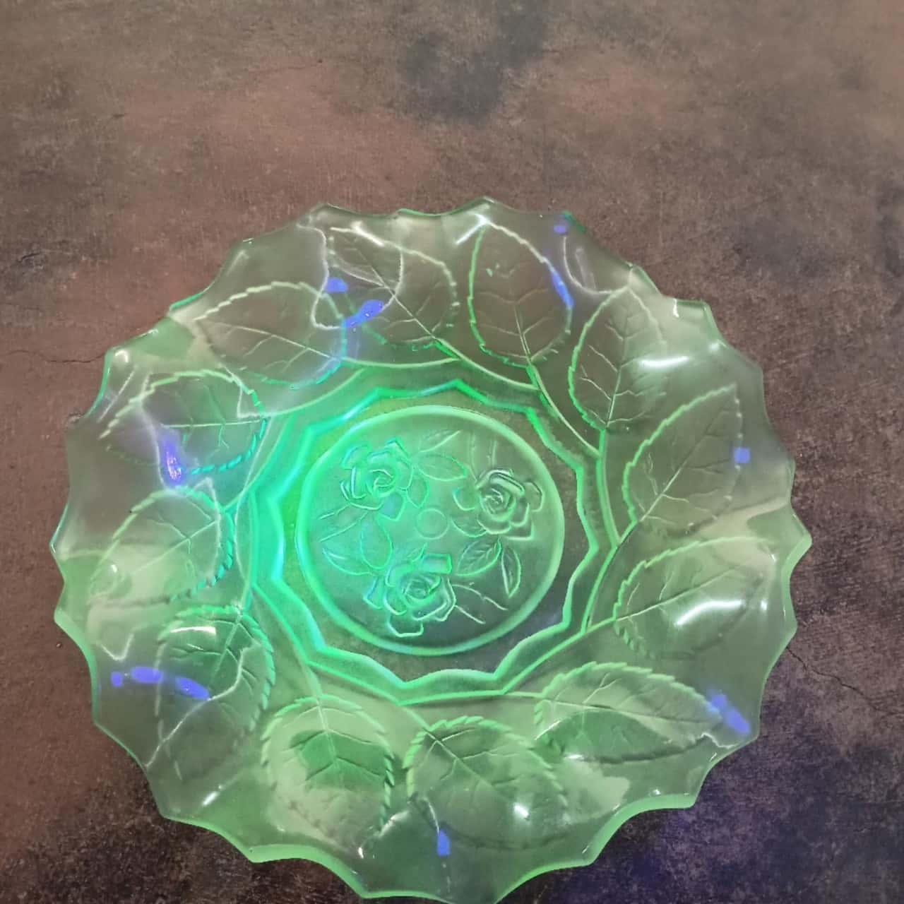 Uranium / Vaseline Rose Glass Plate(s)