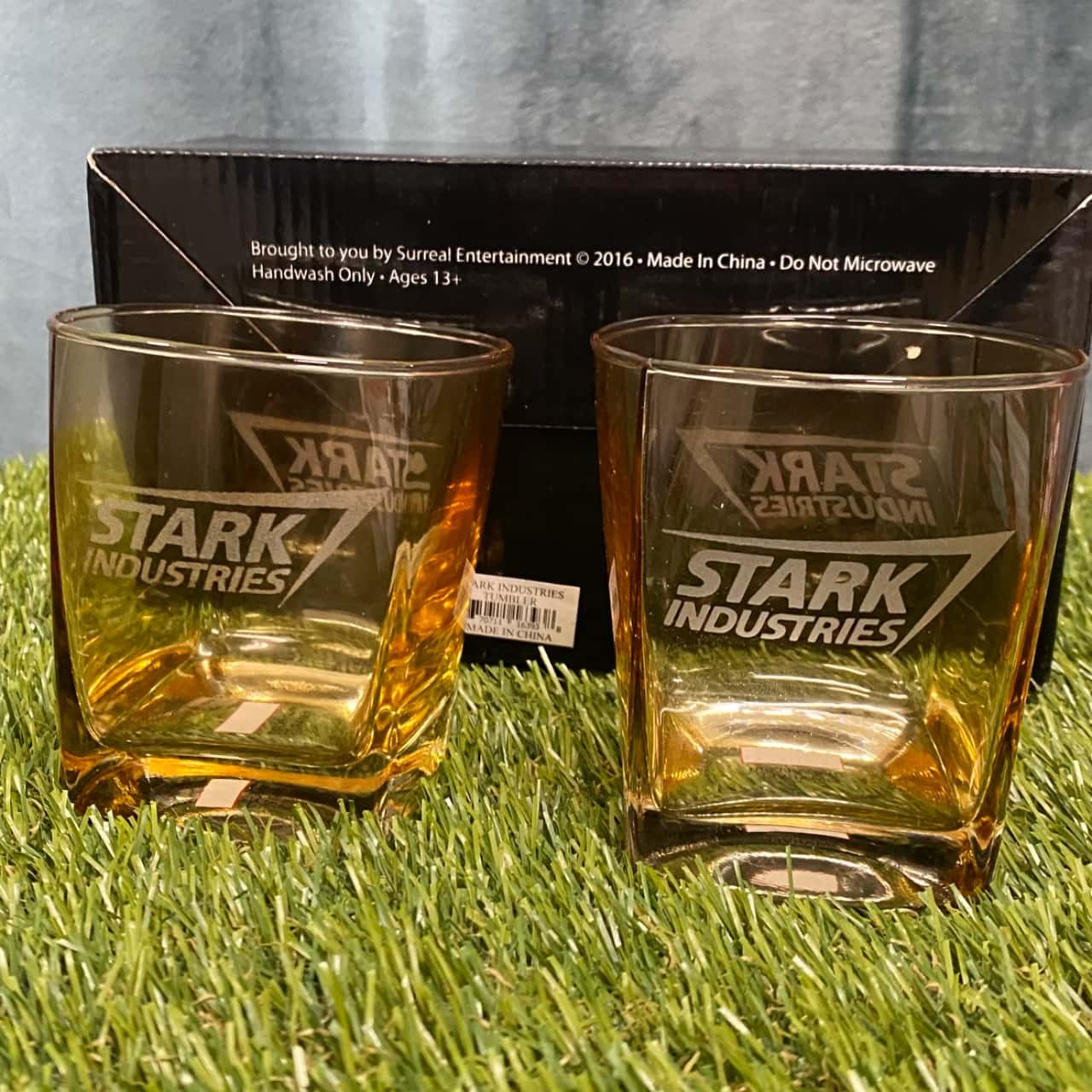 Marvel/disney -Stark Industries two Drinking glass(s)