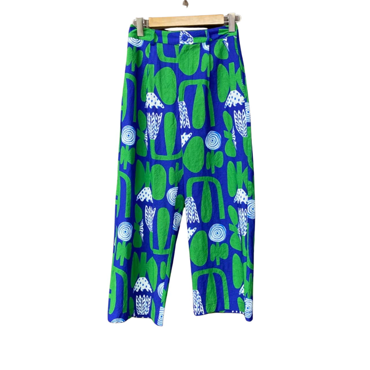 Gorman Women's Wide Leg Blue and Green Pants size 6(s)