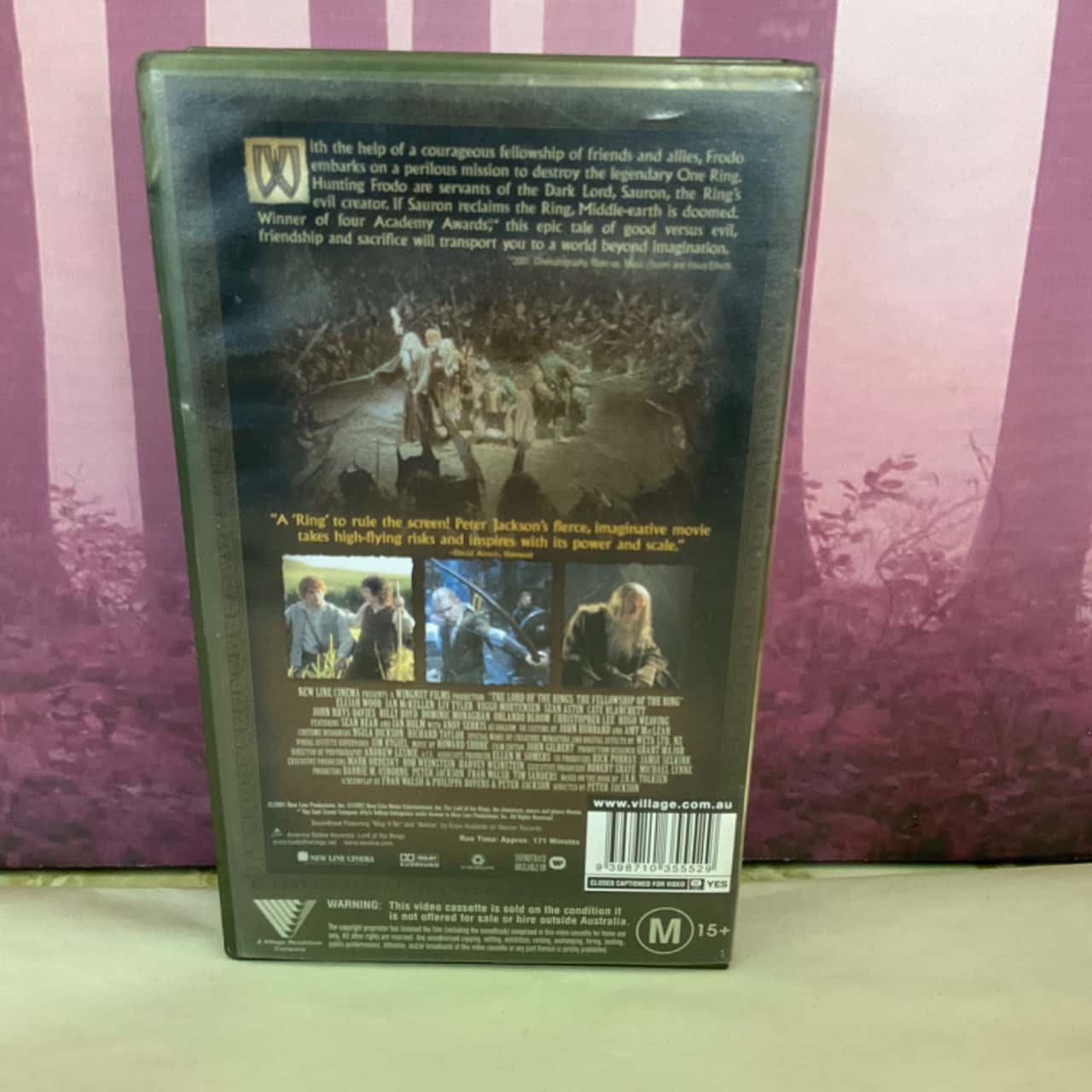 Lord of the Rings: Fellowship of the Ring VHS tape