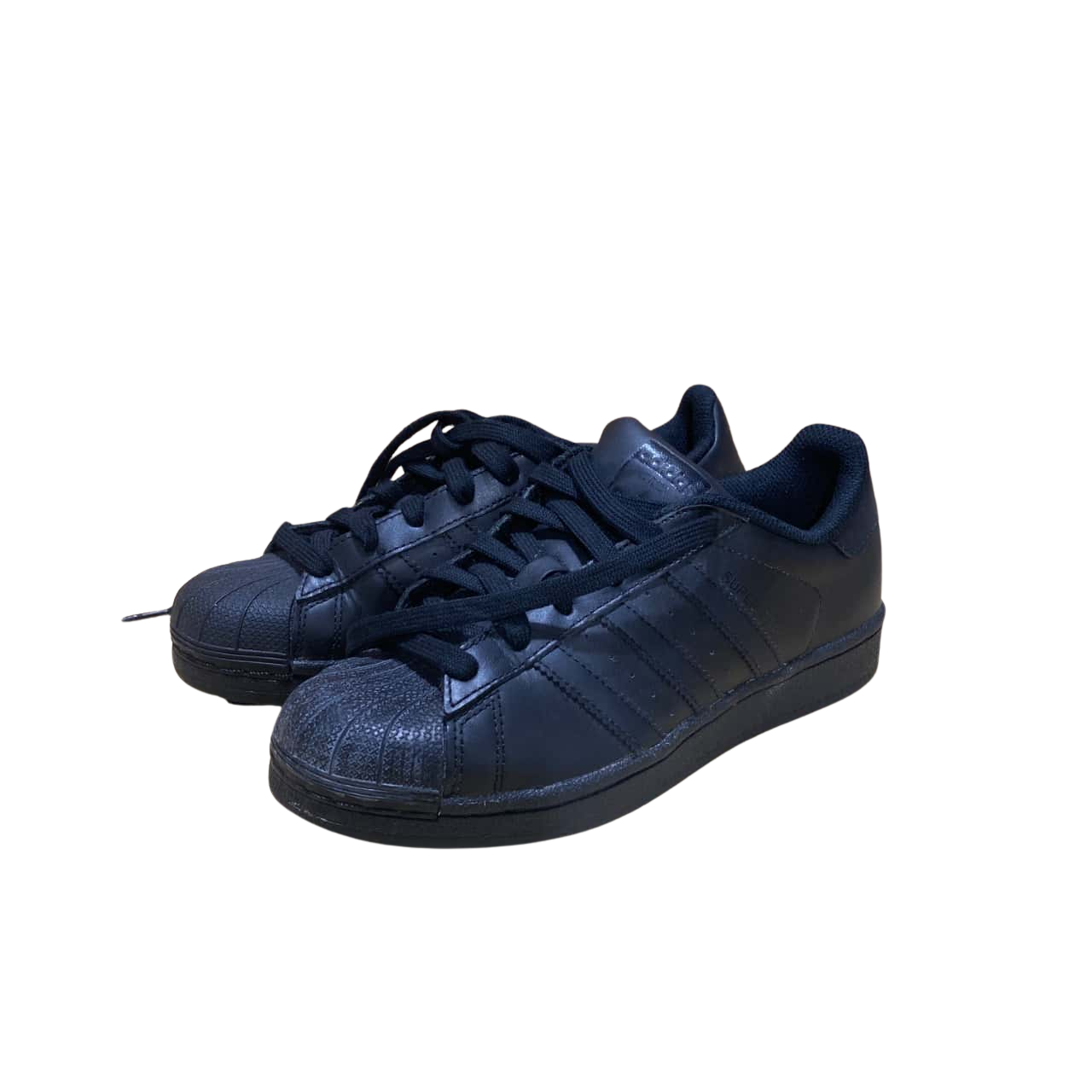 Adidas Kids Size 4 Shoes Black (s)