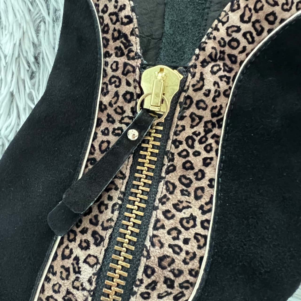 REDUCED AMBER ROSSI MADE IN ITALY LEATHER Ladies Black Suede Boots with ...