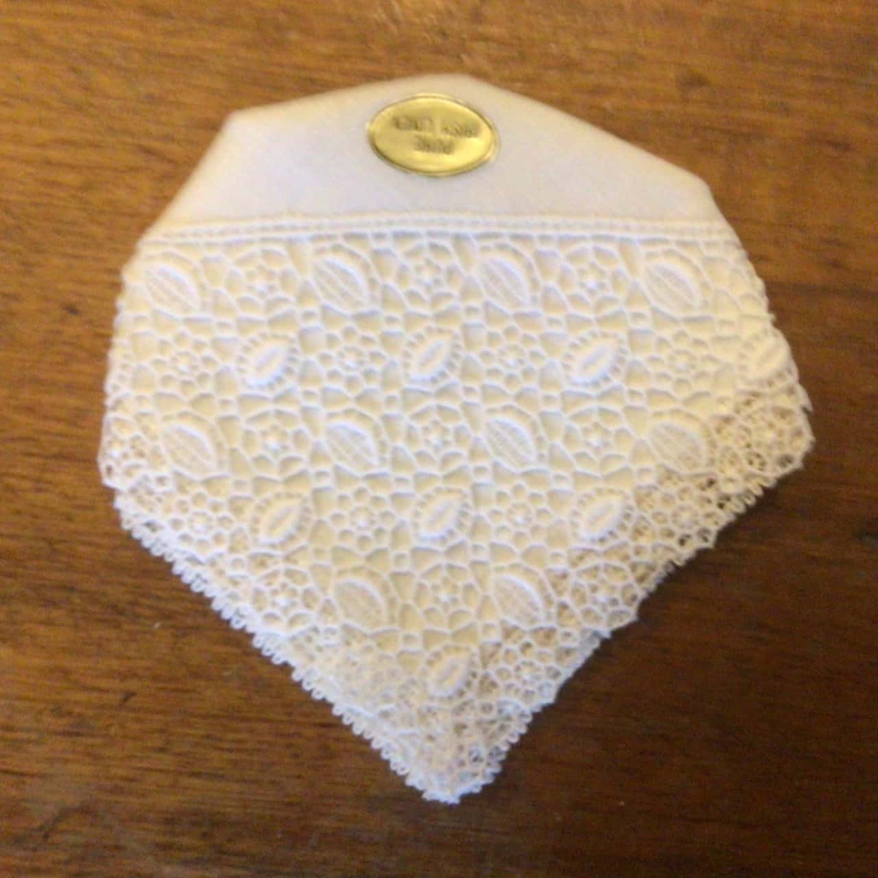 5 Beautiful Vintage Lace Crotched Handkerchiefs Cream(s)