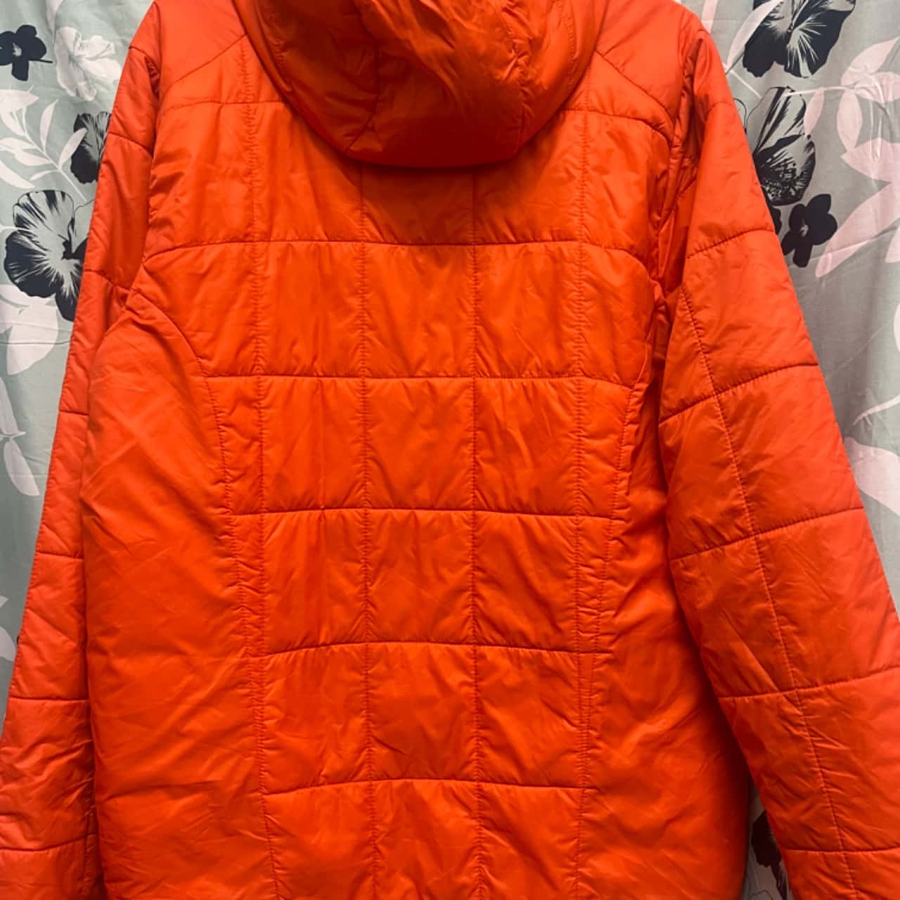 Macpac Womens Size L Puffer Jacket Orange (s)