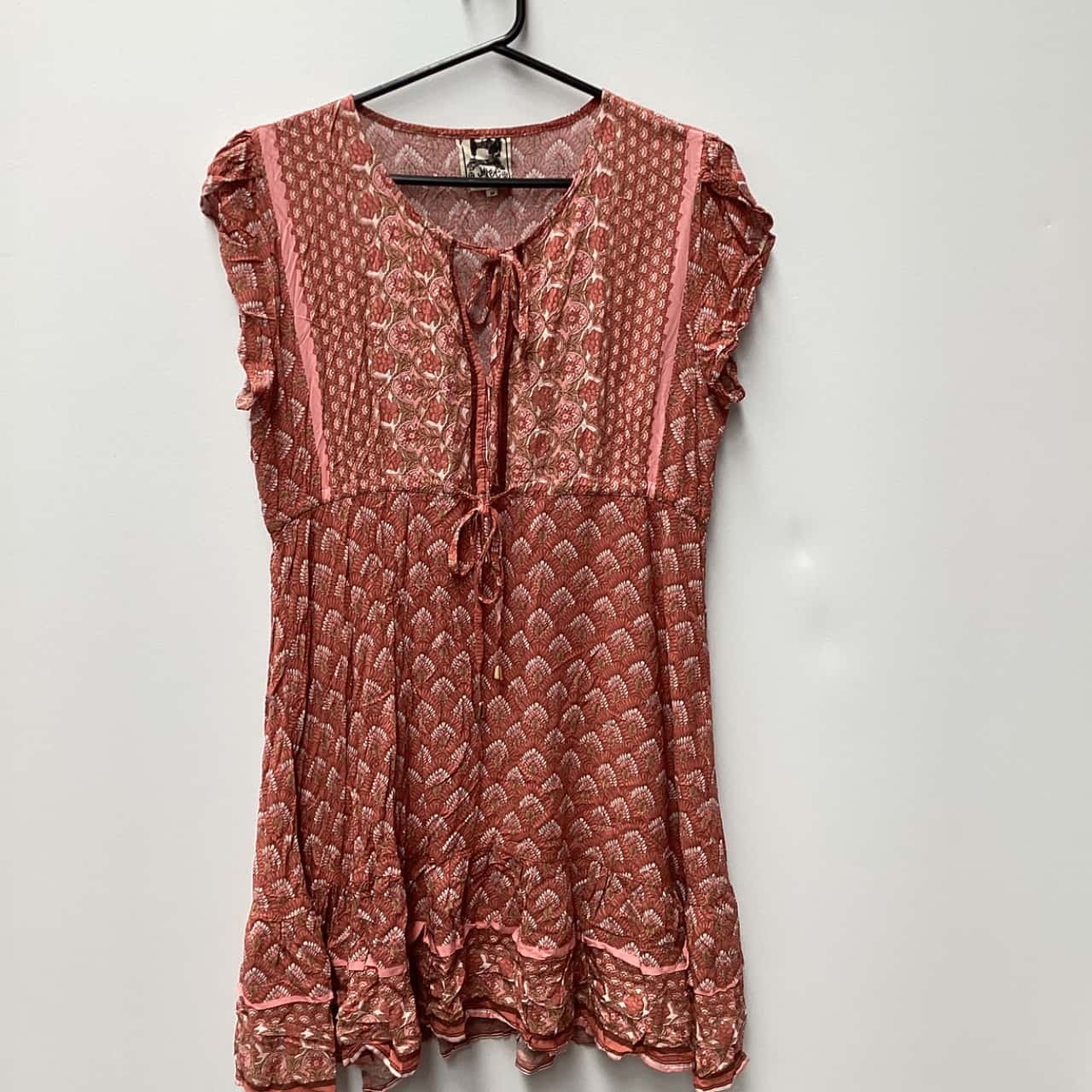 Jaase Womens Size M Brown / Pink mini dress(s)