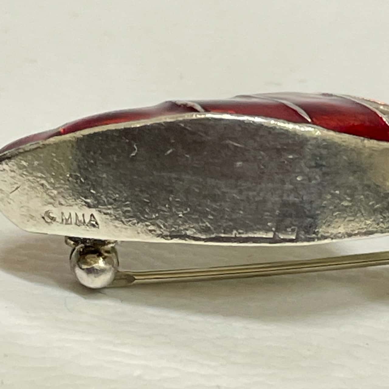 Women's Vintage Metropolitan Museum of Art MMA Red enamelled Victorian ...