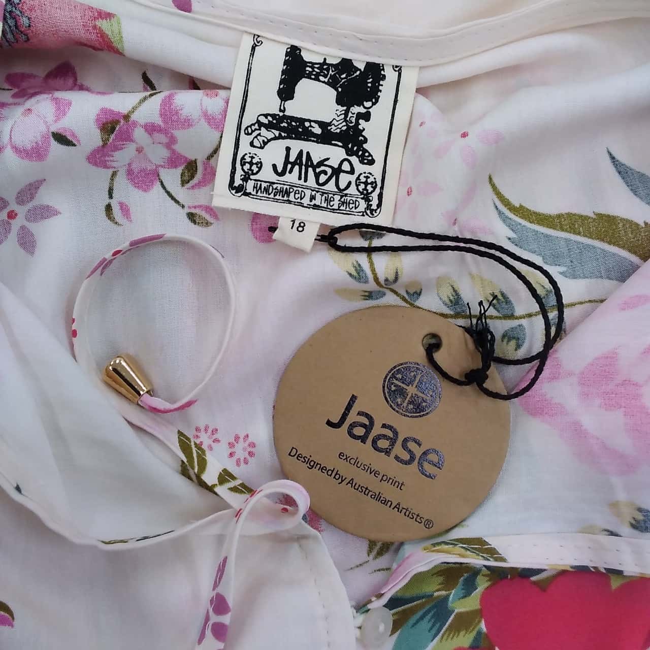 RRP $89 JAASE Womens 18 Cream Floral Palace Dress (04, 545)(s)