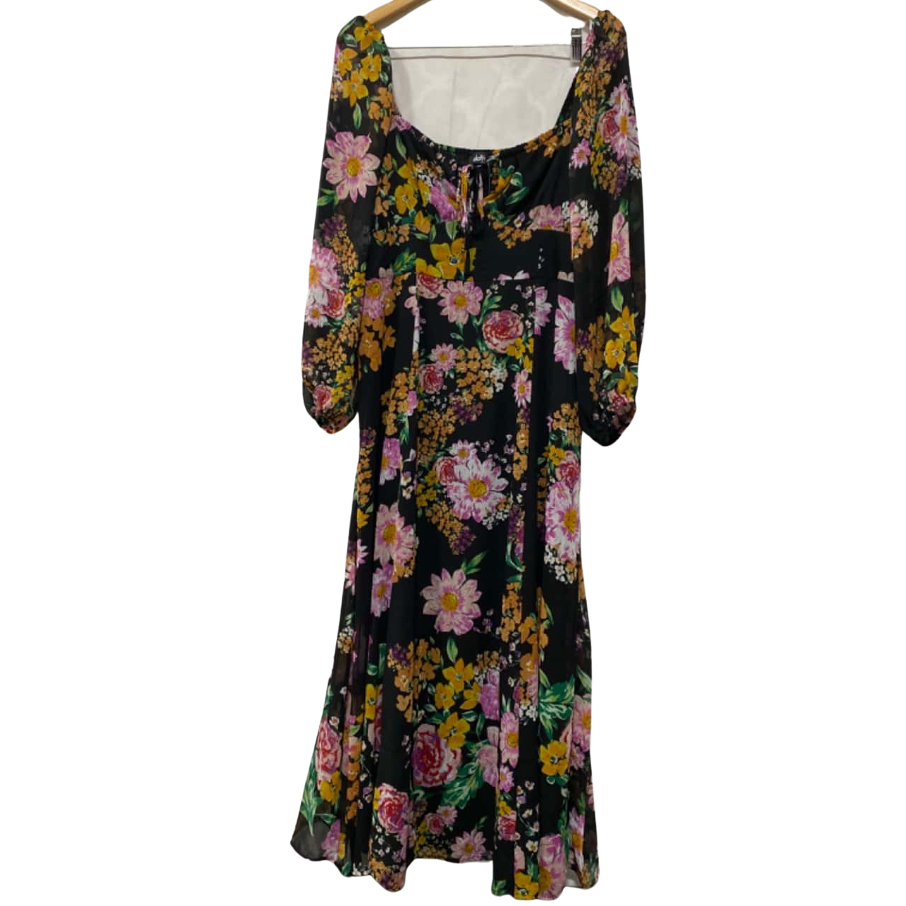 *SPOOKY SPRING SALE* Women’s Dotti Size 16 Black Floral Maxi Dress, BNWT(s)