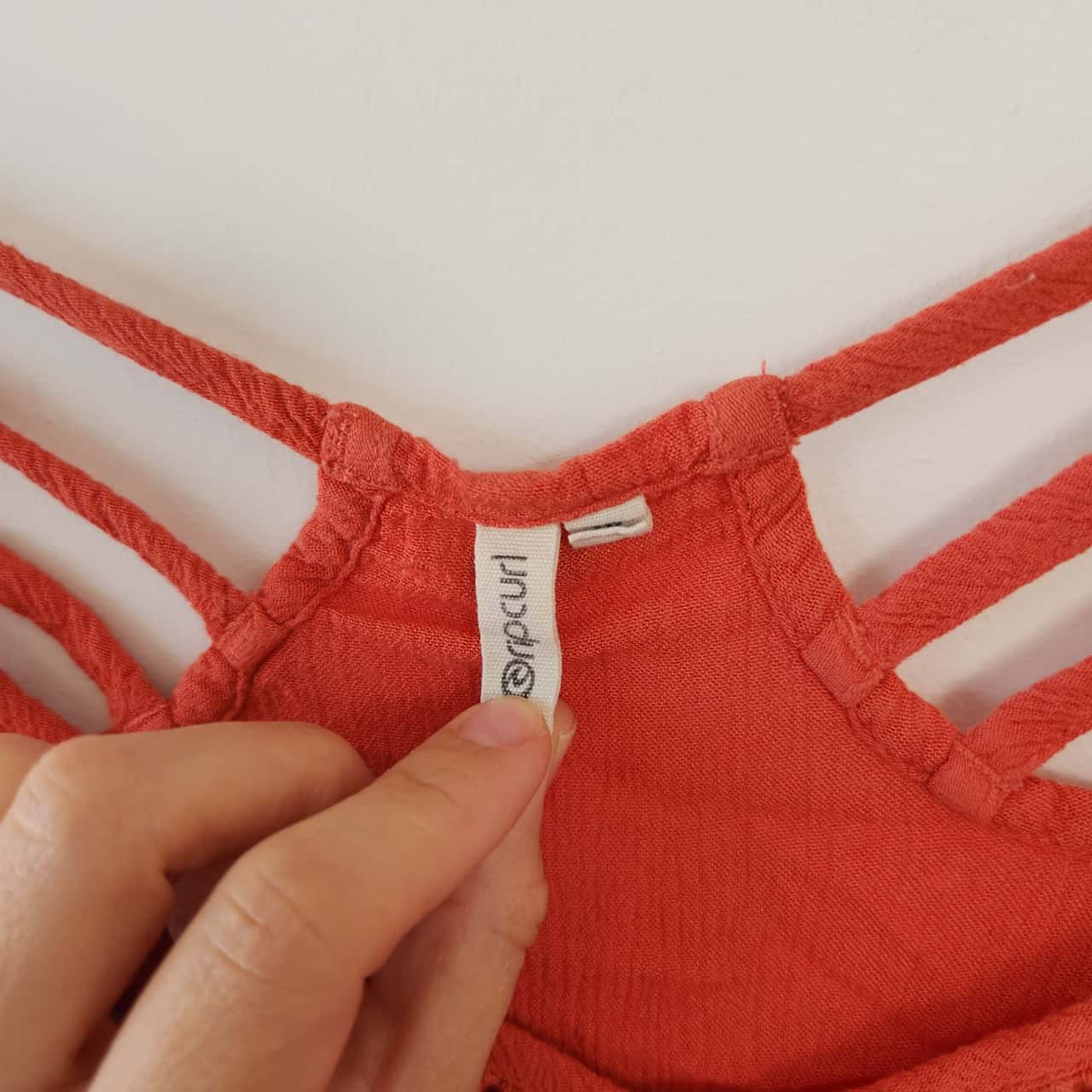 REDUCED Rip Curl Orange Singlet Top Size 10 / M