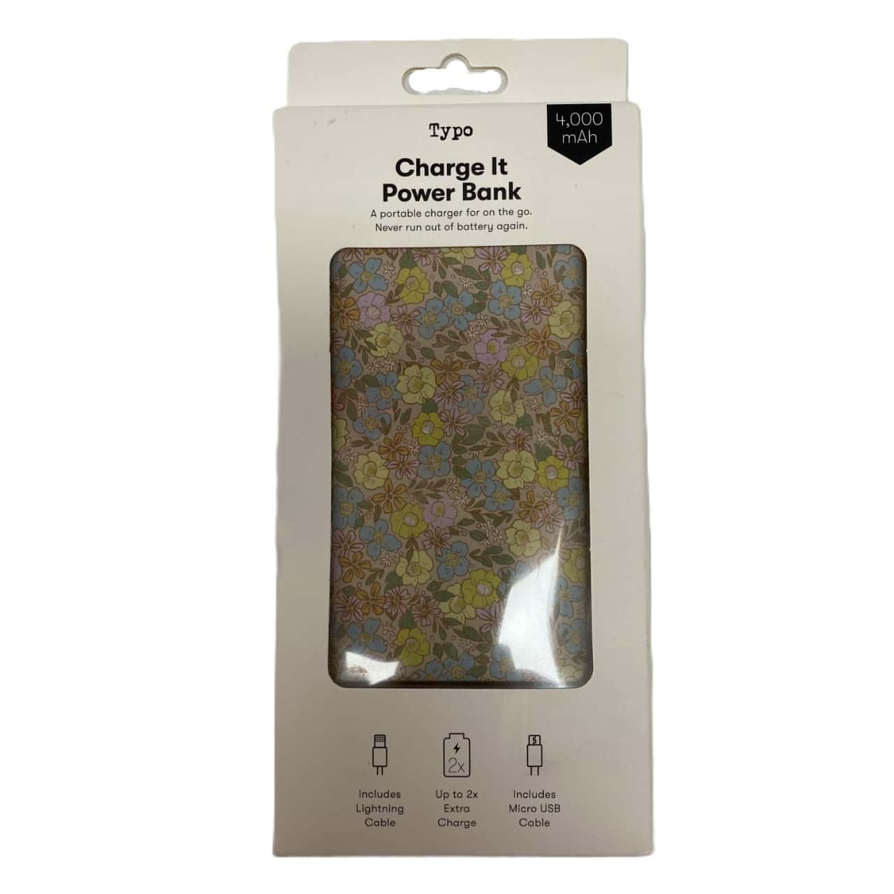 Typo Charge It Power Bank with Power Cord – BNIB(s)