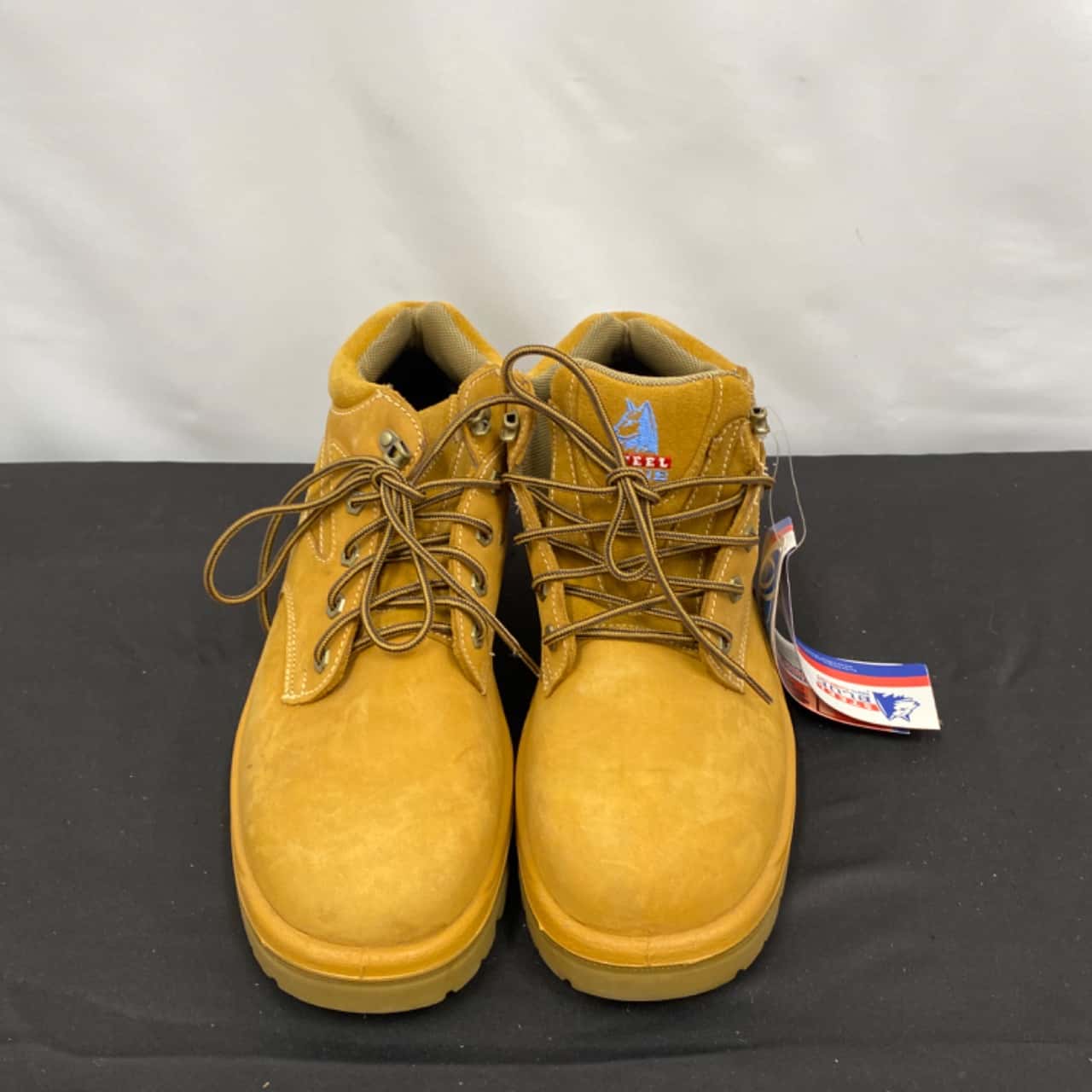 Brand new Mens Steel blue Safety ArgyleBoots Size 9