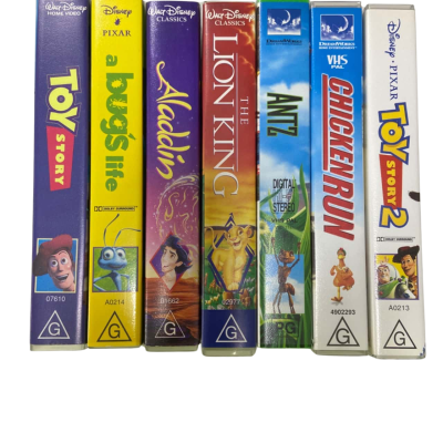 6 children’s VHS Titles