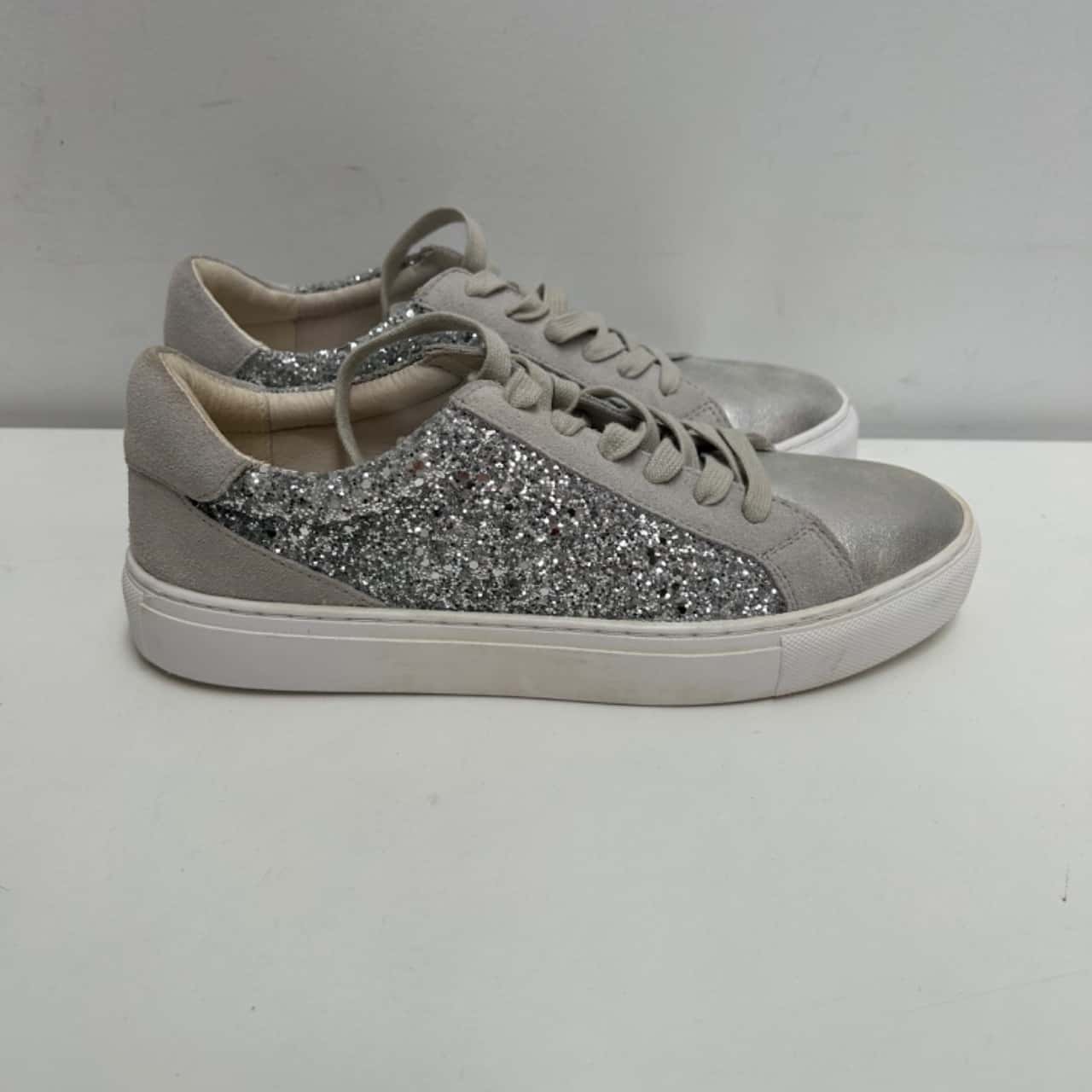 Jane Debster sequin trainers Size 38 Silver (s)