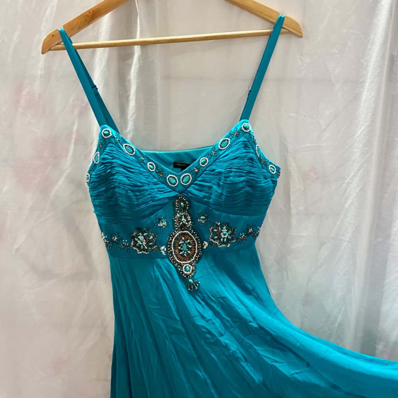 Chelsea Design Womens Size 10 Cocktail Dress Teal (s)