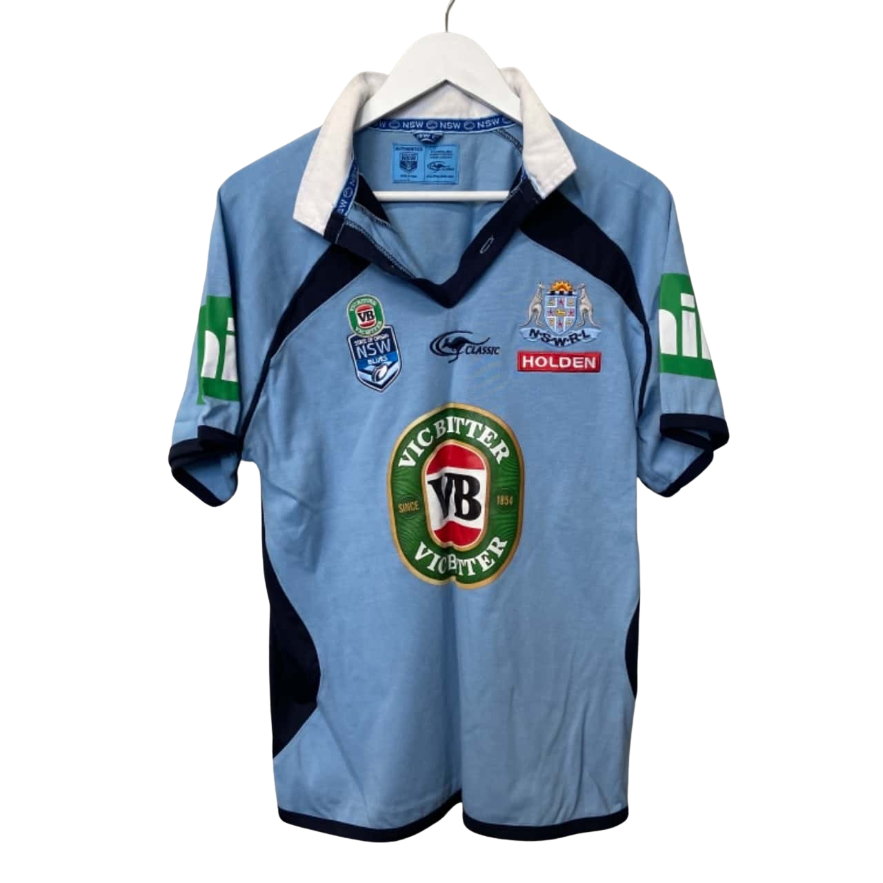 State of Origin Blues Mens Size L Polo Shirt Blue (s)