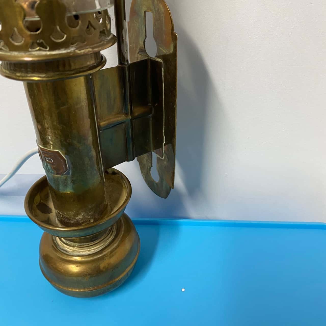 Vintage Brass Electrified Train Coach Lamp(s)