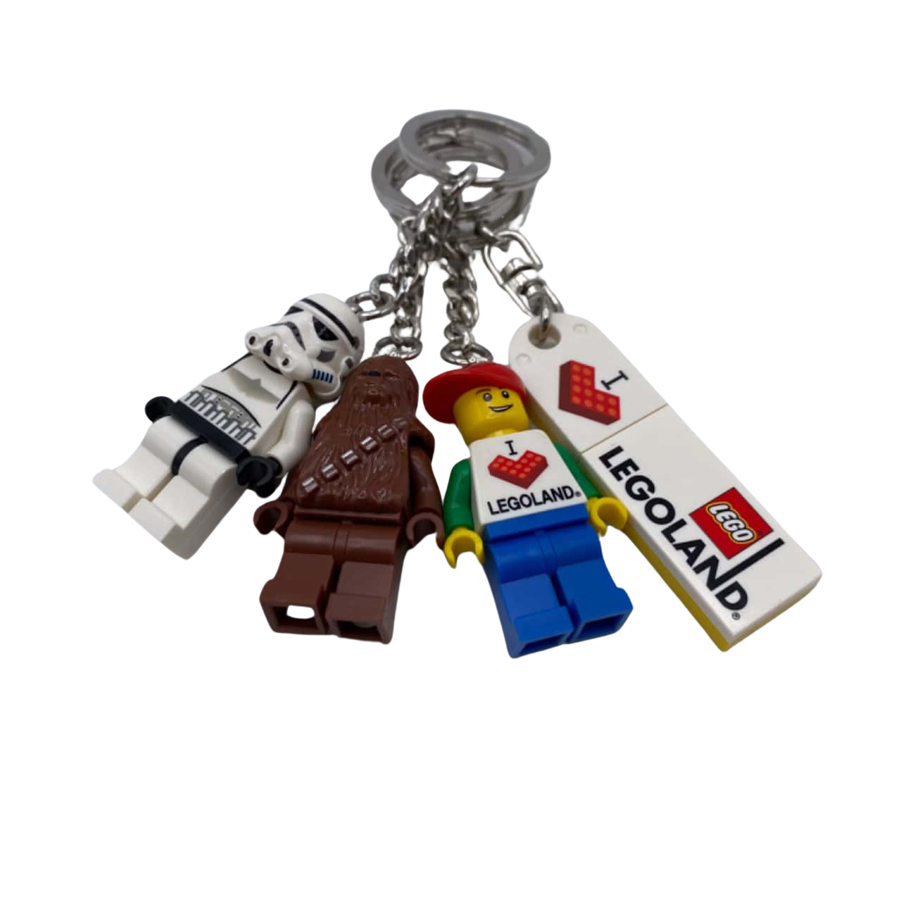 Star Wars + LegoLand Mini Figure Key Chains (Stormtrooper + Chewbacca)(s)