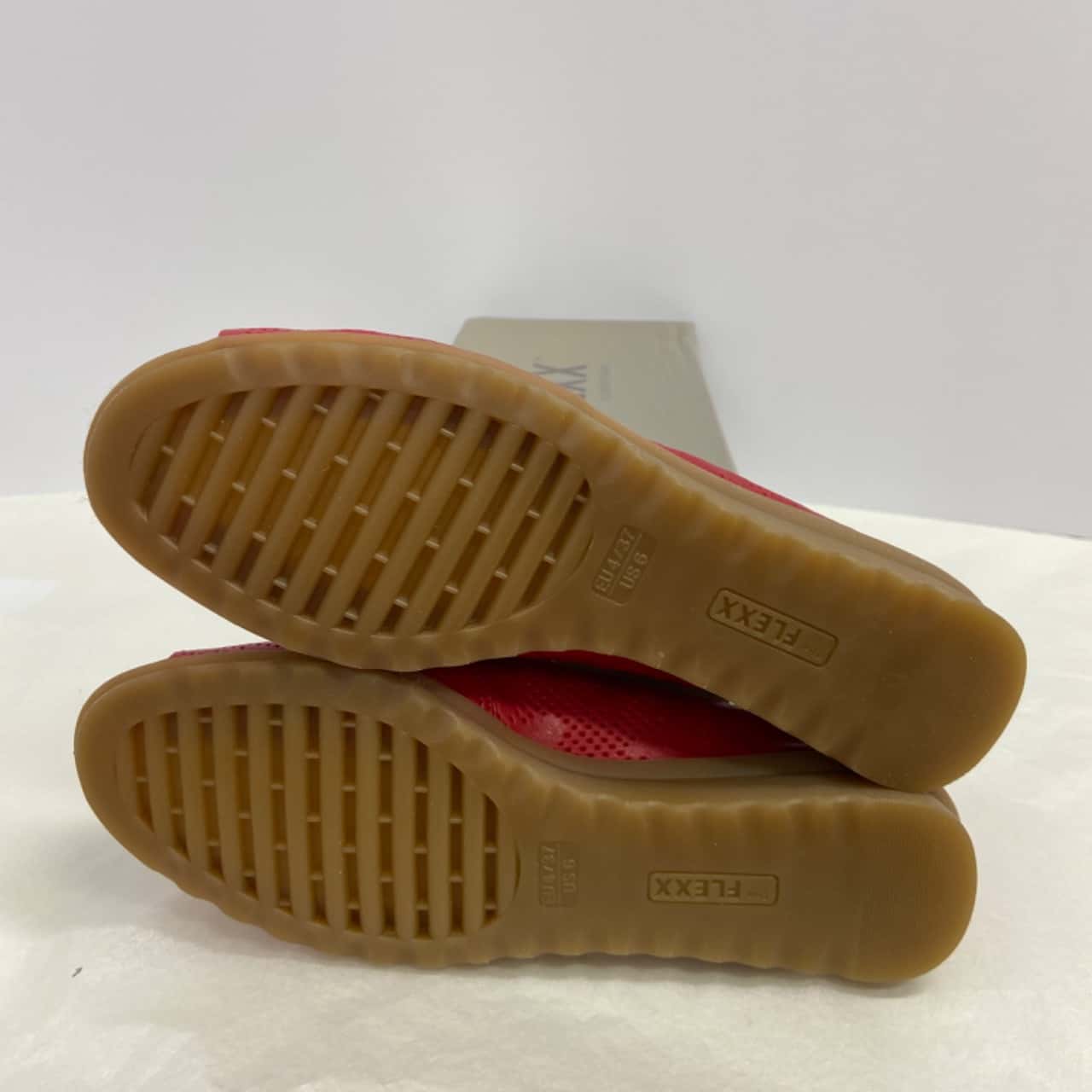 The Flex Size 37 Red Open Toe Shoes