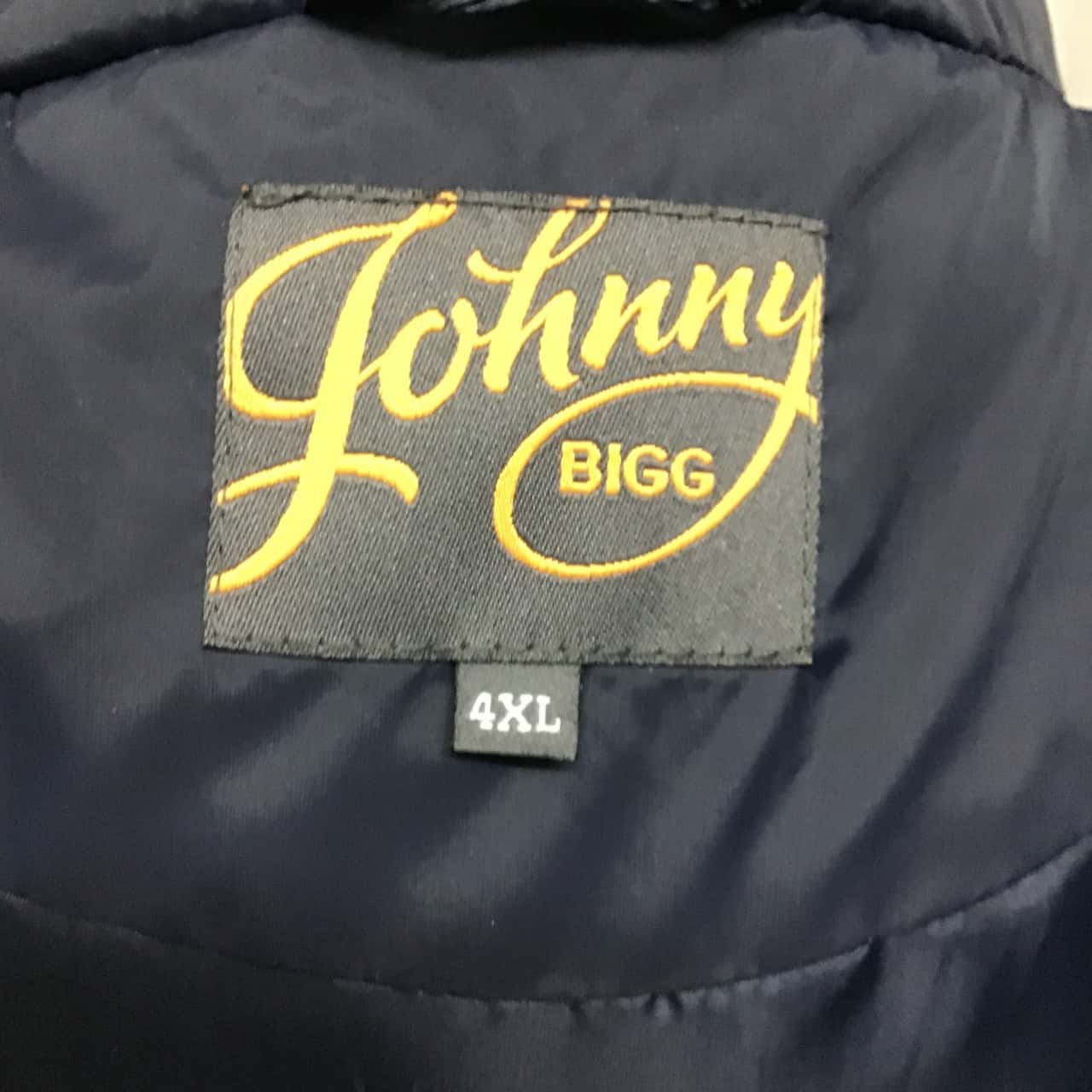 Johnny Bigg Mens Size XXXXL Front Zipper Vest Navy Blue (s)