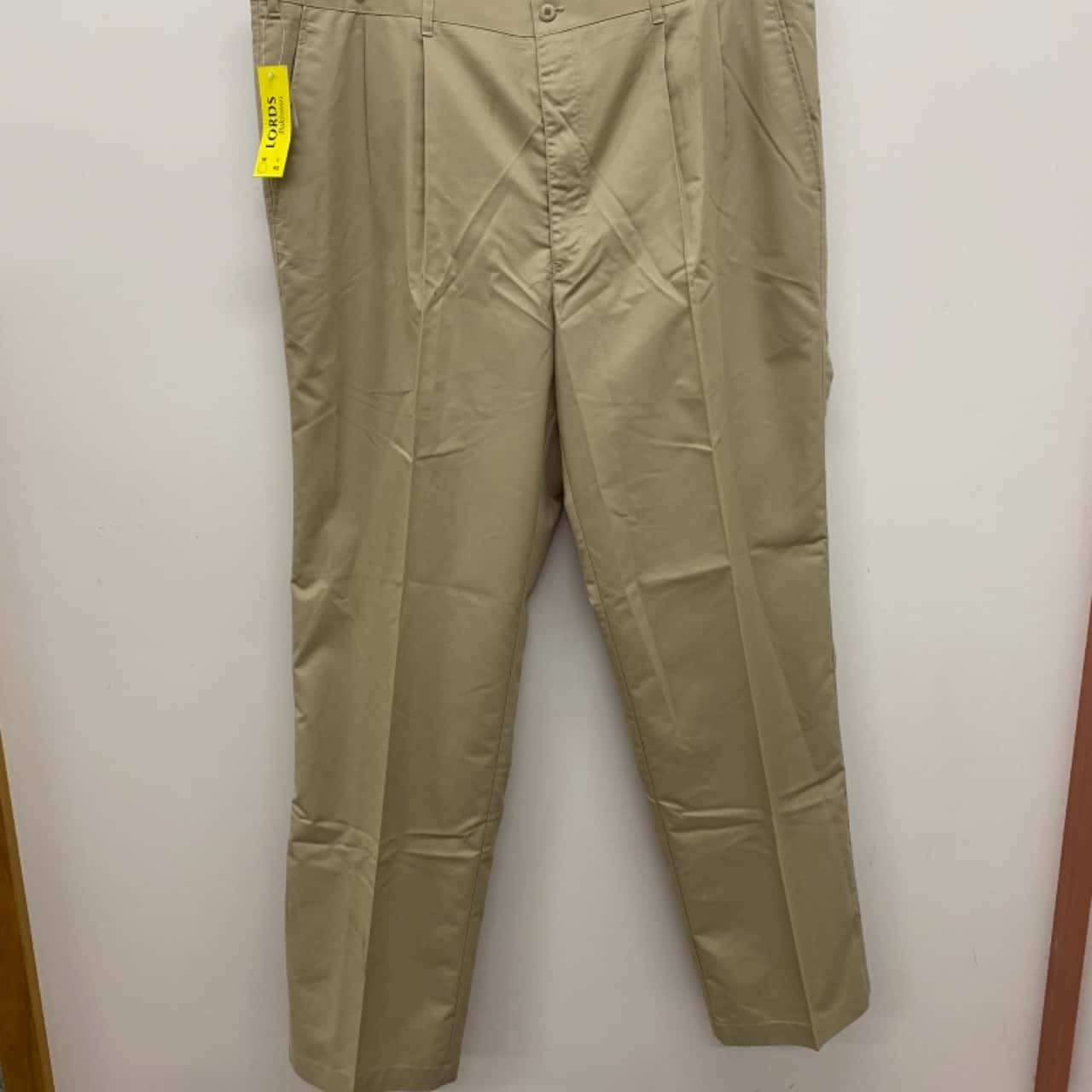 Lords Mens Size 44 Straight Leg Beige (s)