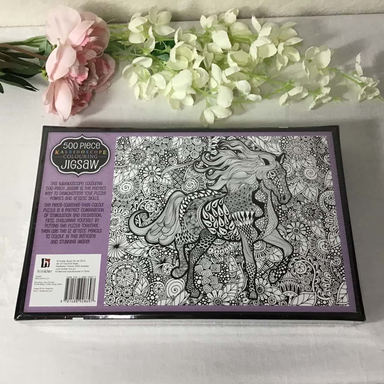 Hinkler 500 Piece Kaleidoscope “Through the Fields” Colouring Jigsaw (new)