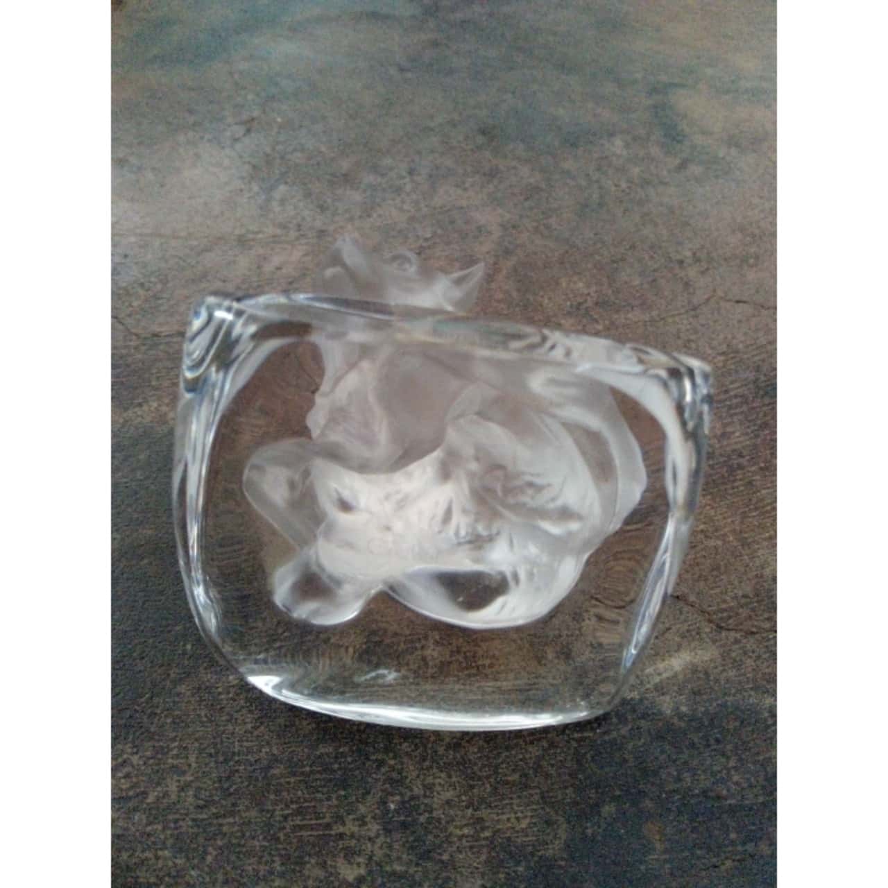 Goebel Crystal Wolf/Dog Figure