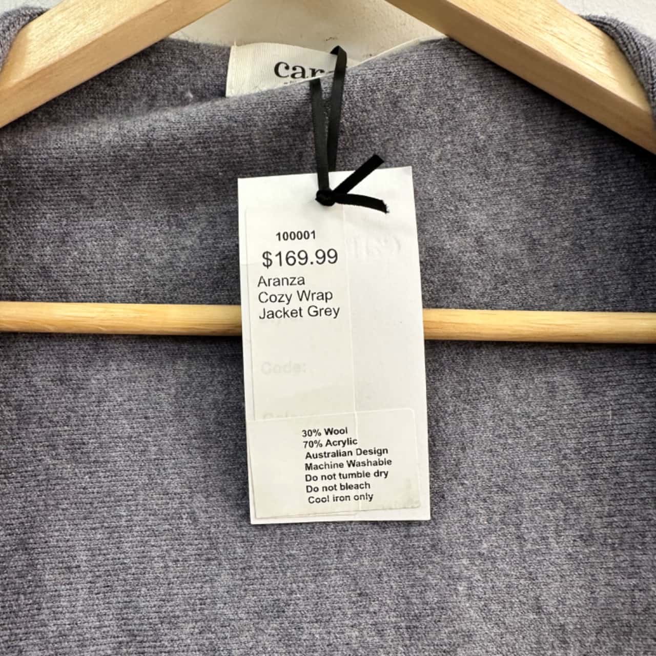 BNWT Carolina Grey Hooded Wrap(s)