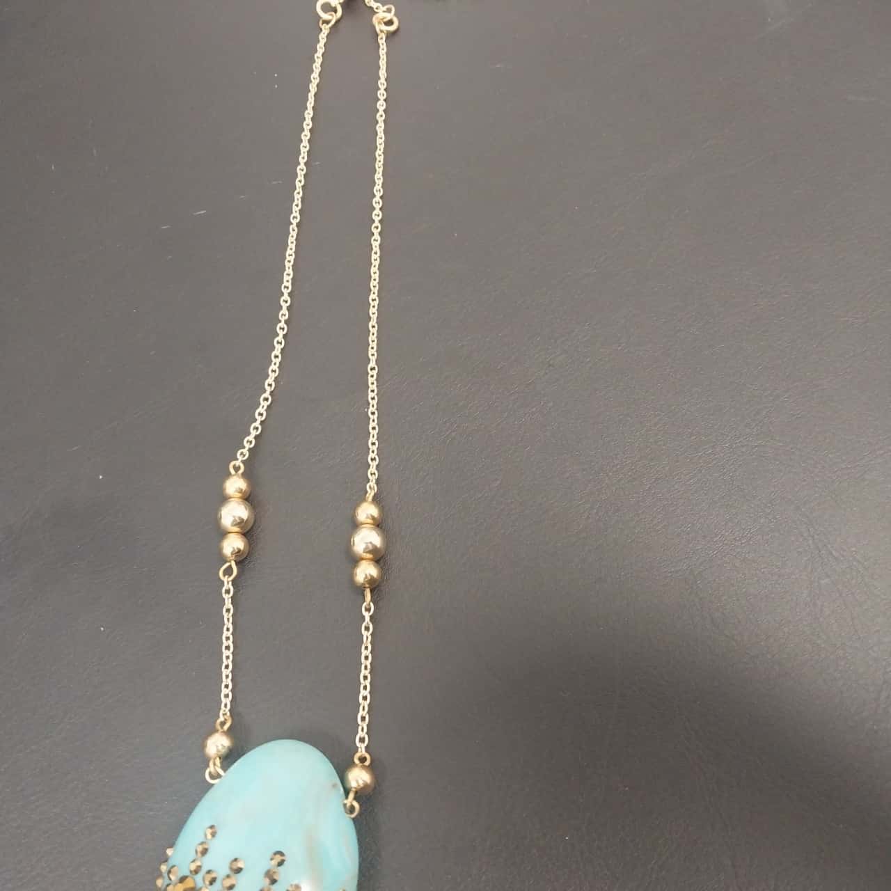 Vintage Tarina Tarantino Necklace w/ Blue Stone