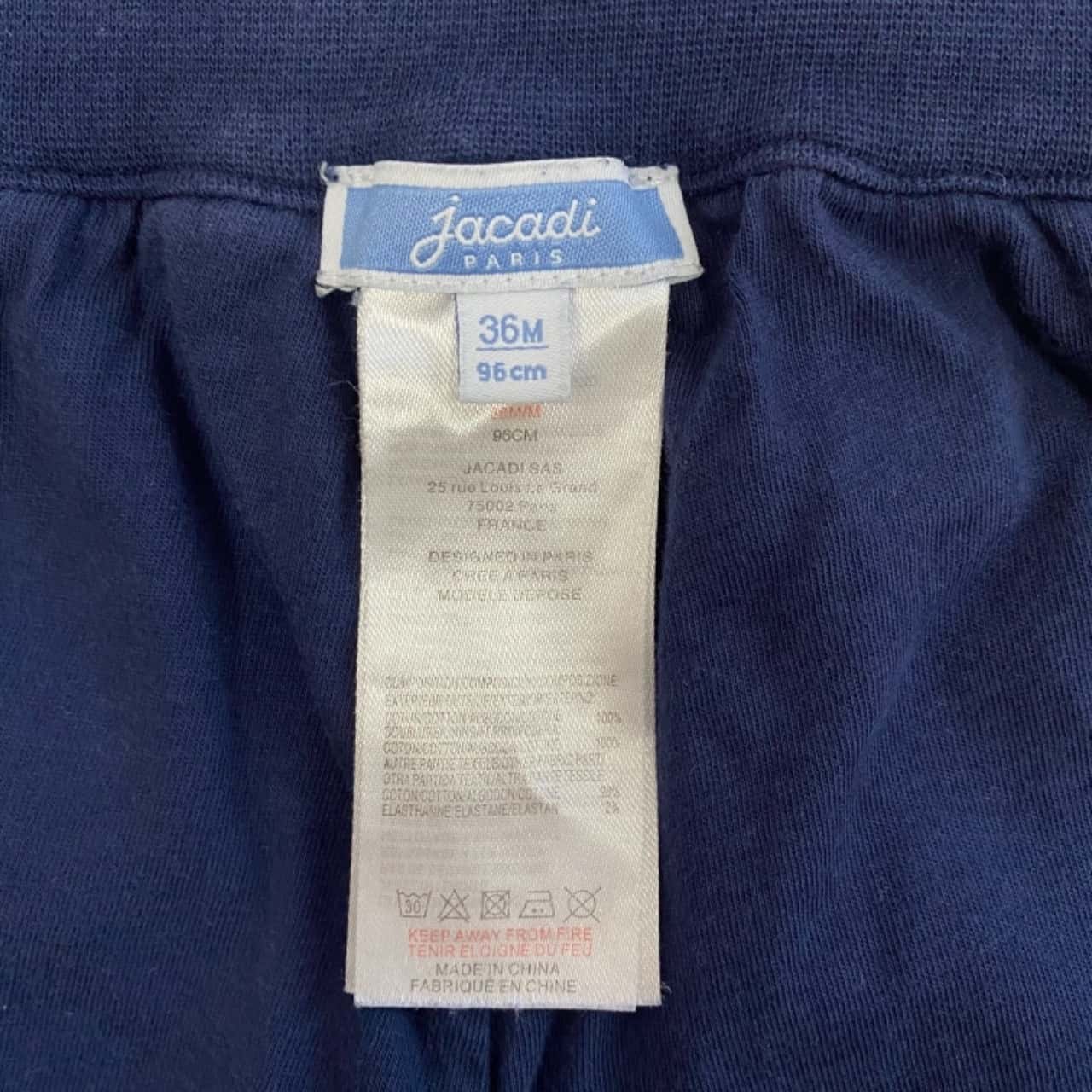 Jacadi Paris Kids Size 36 mths Navy Blue Pants(s)