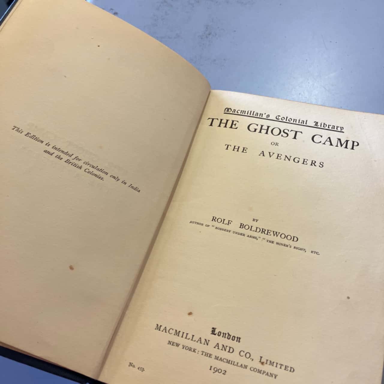 The Ghost Camp or the Avengers by Rolf Bolrewood.