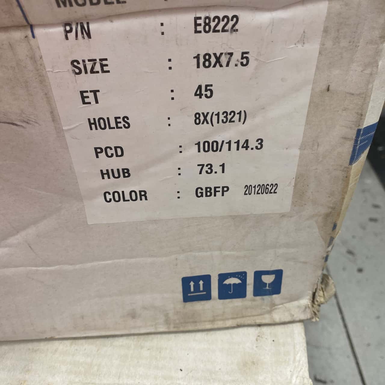 Set of 4 Advanti Racing Car Rims in good used condition