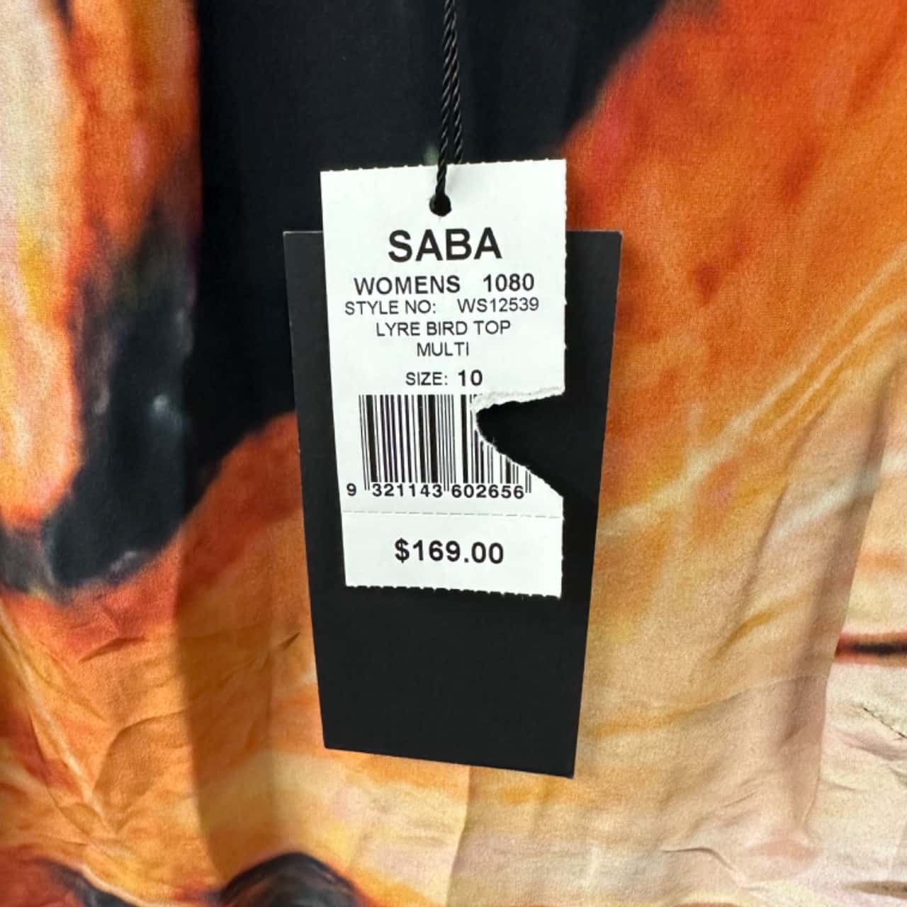 SABA Womens Short Sleeve Multicoloured Top(s)