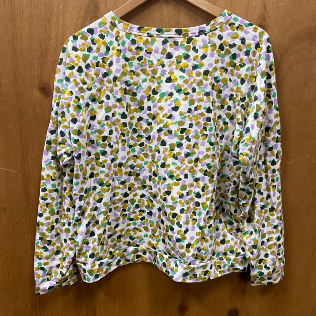 Gorman White/Colourful Spotted Sweater Size 14(s)