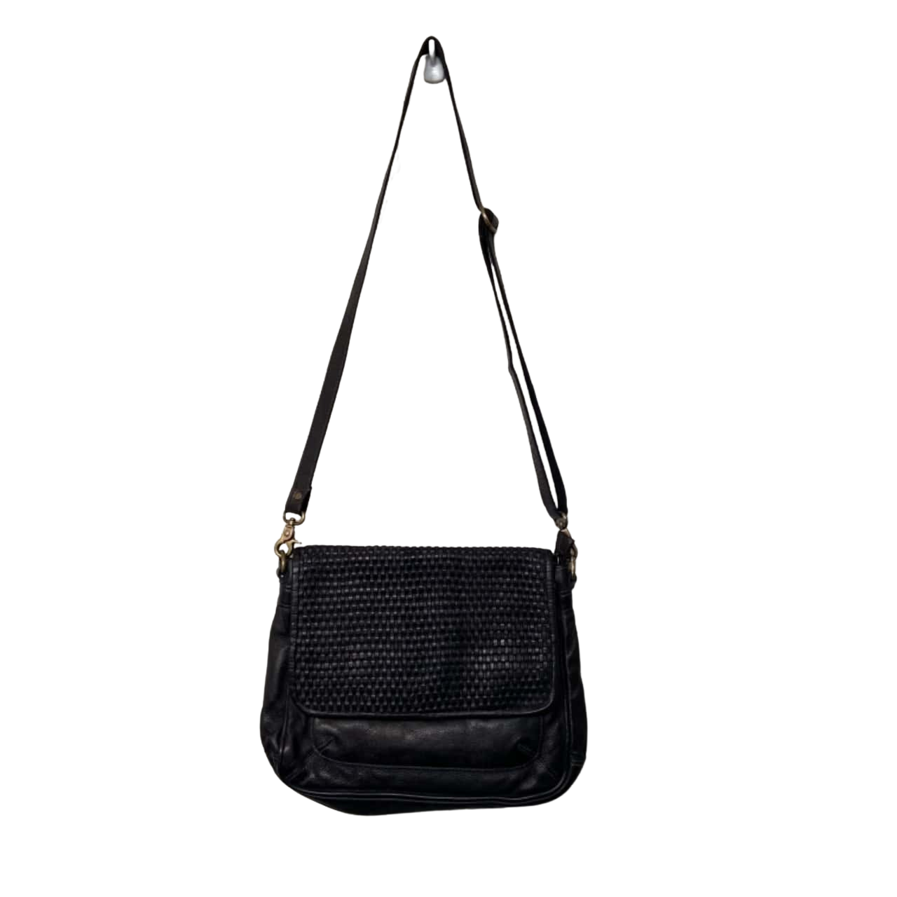 Rugged Hide Womens Black Handbag Leather(s)