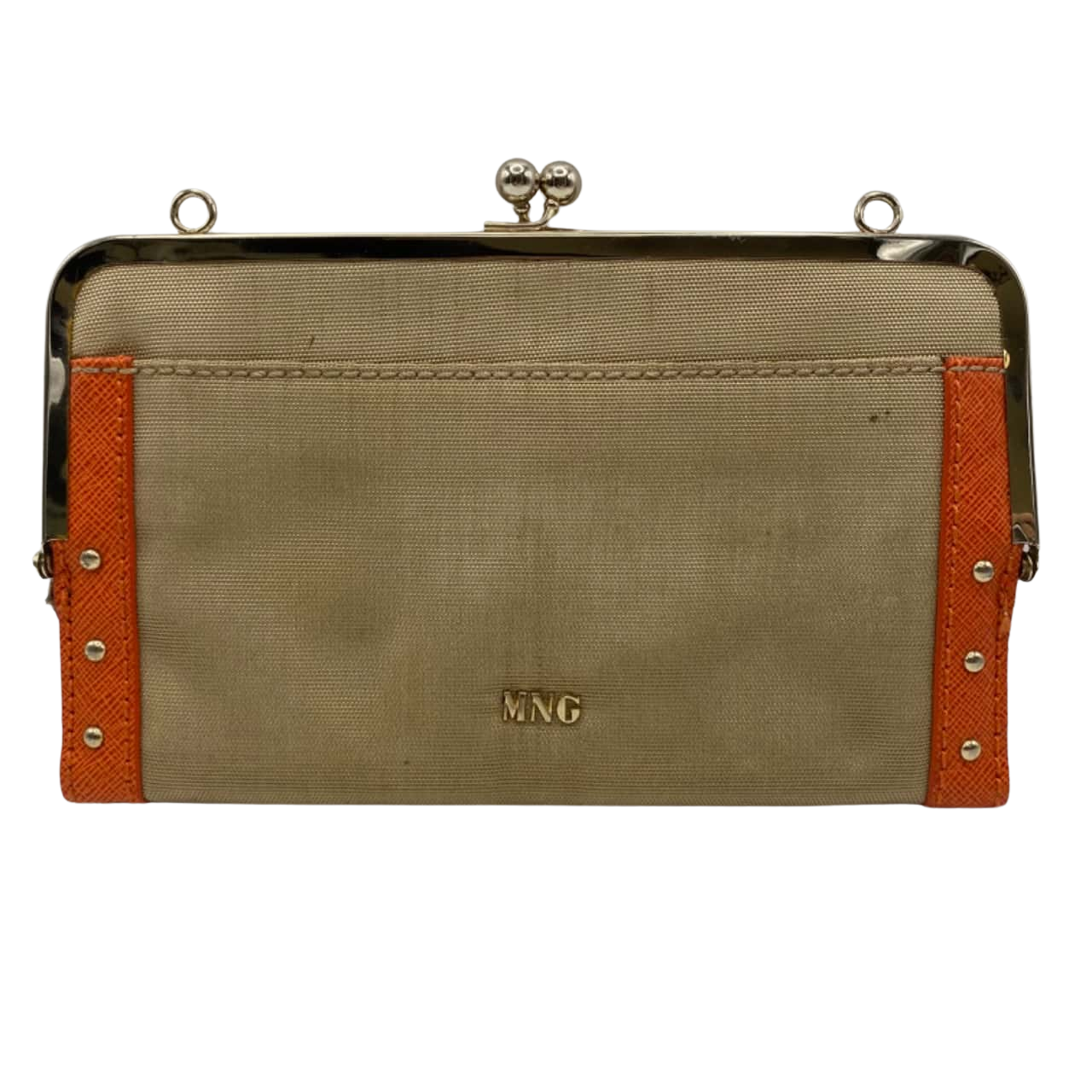 MNG Womens Purse Orange and Tan (Missing Shoulder Chain)