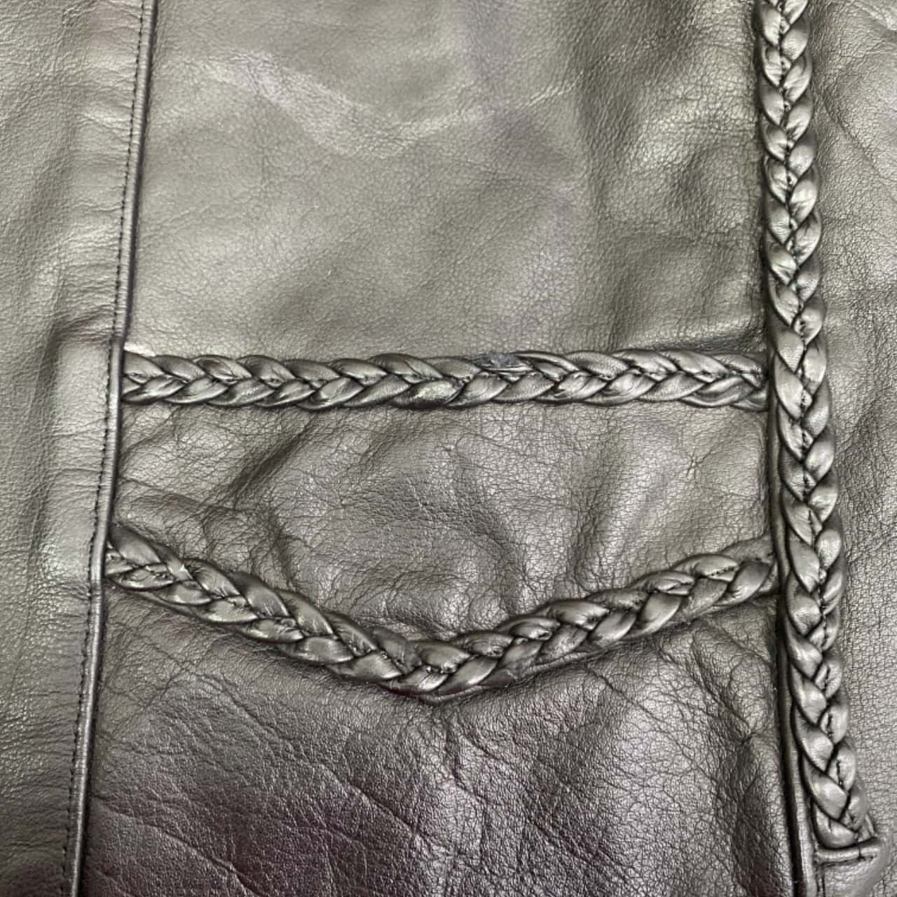 Unik Mens Leather Biker Vest