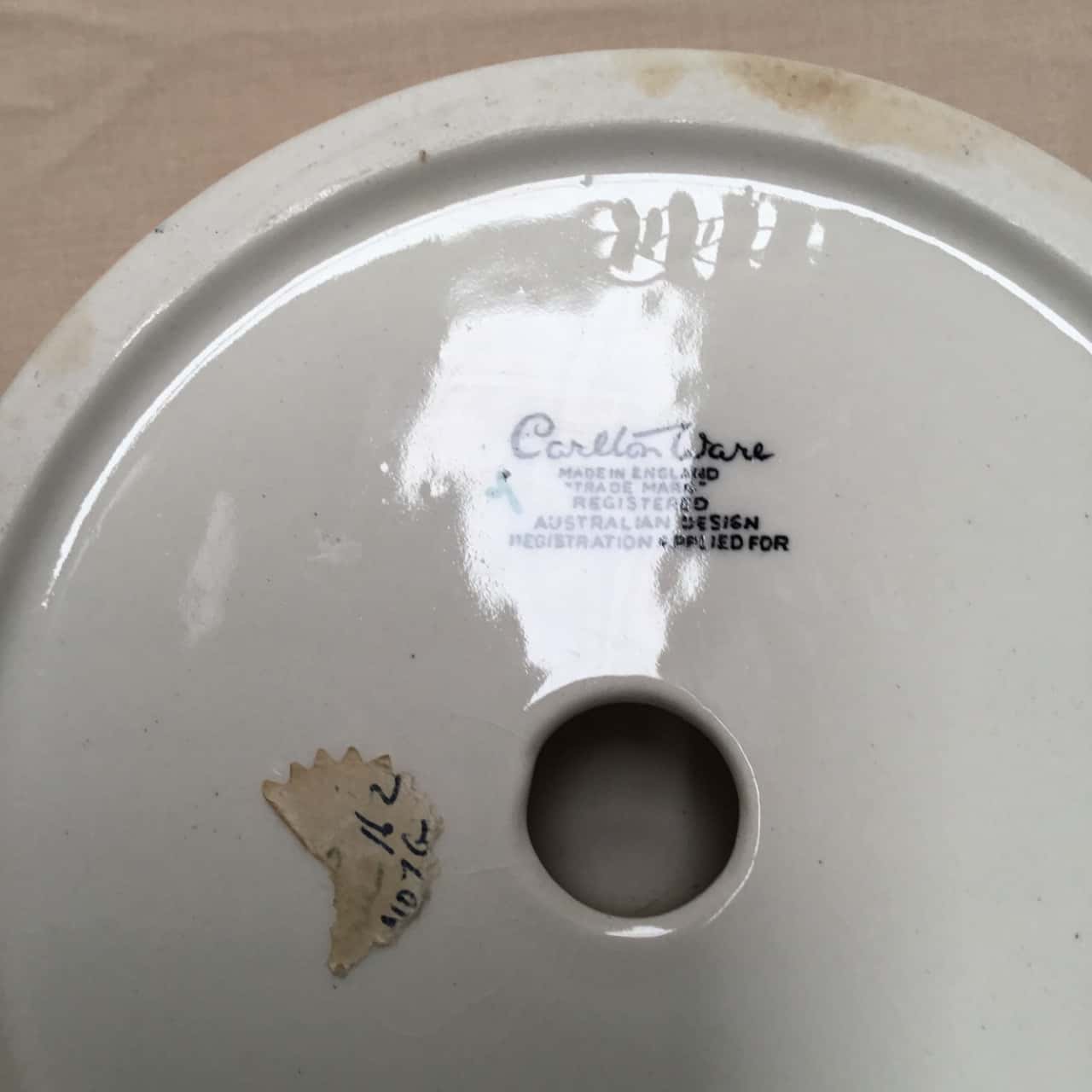 Antique Carlton Ware Grape Vine Handled Candlestick Holder In Green ...